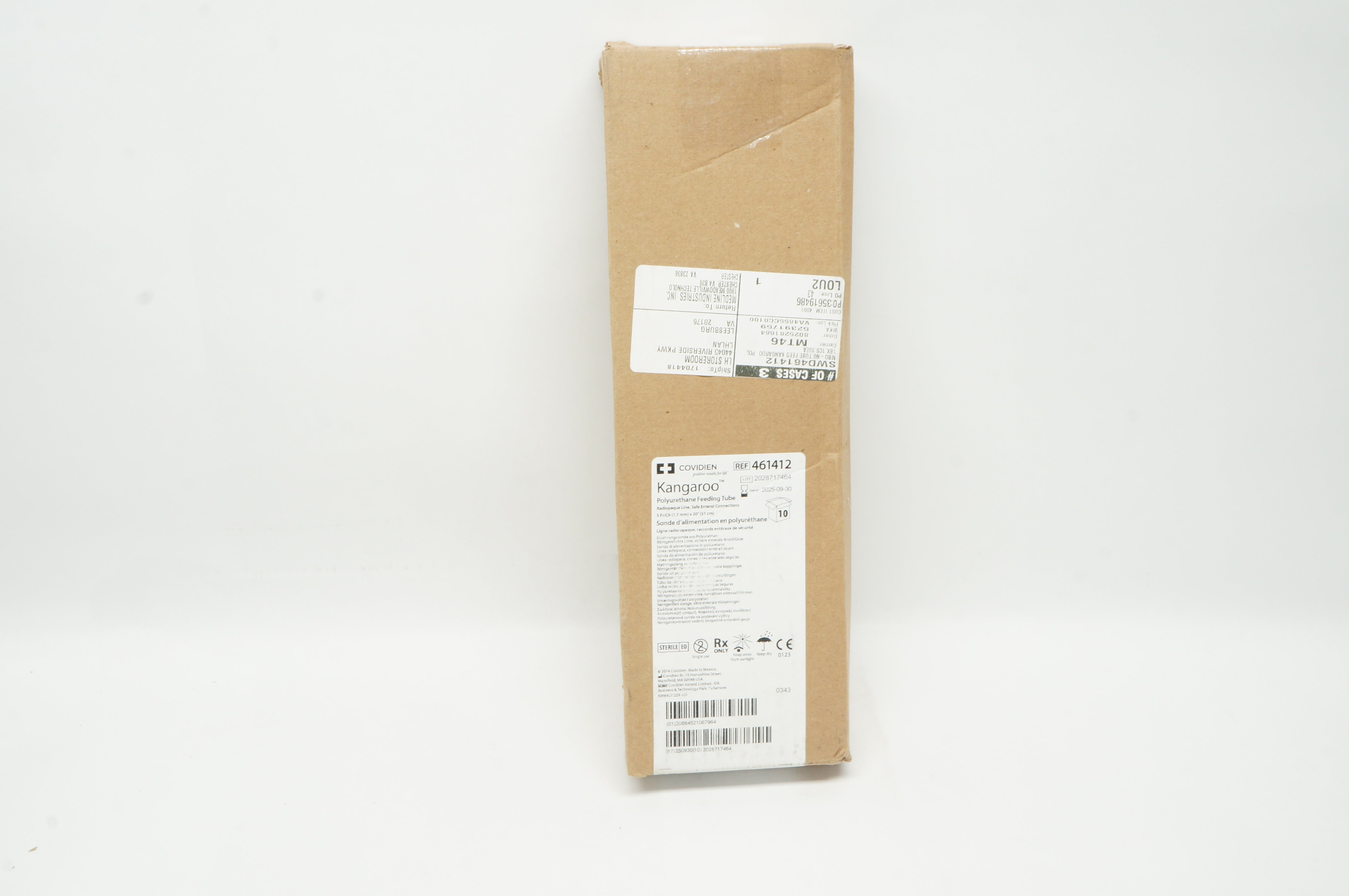 Covidien 461412 Kangaro0 Polyurethane Feeding Tube 5Fr/Ch x 20 inch ...