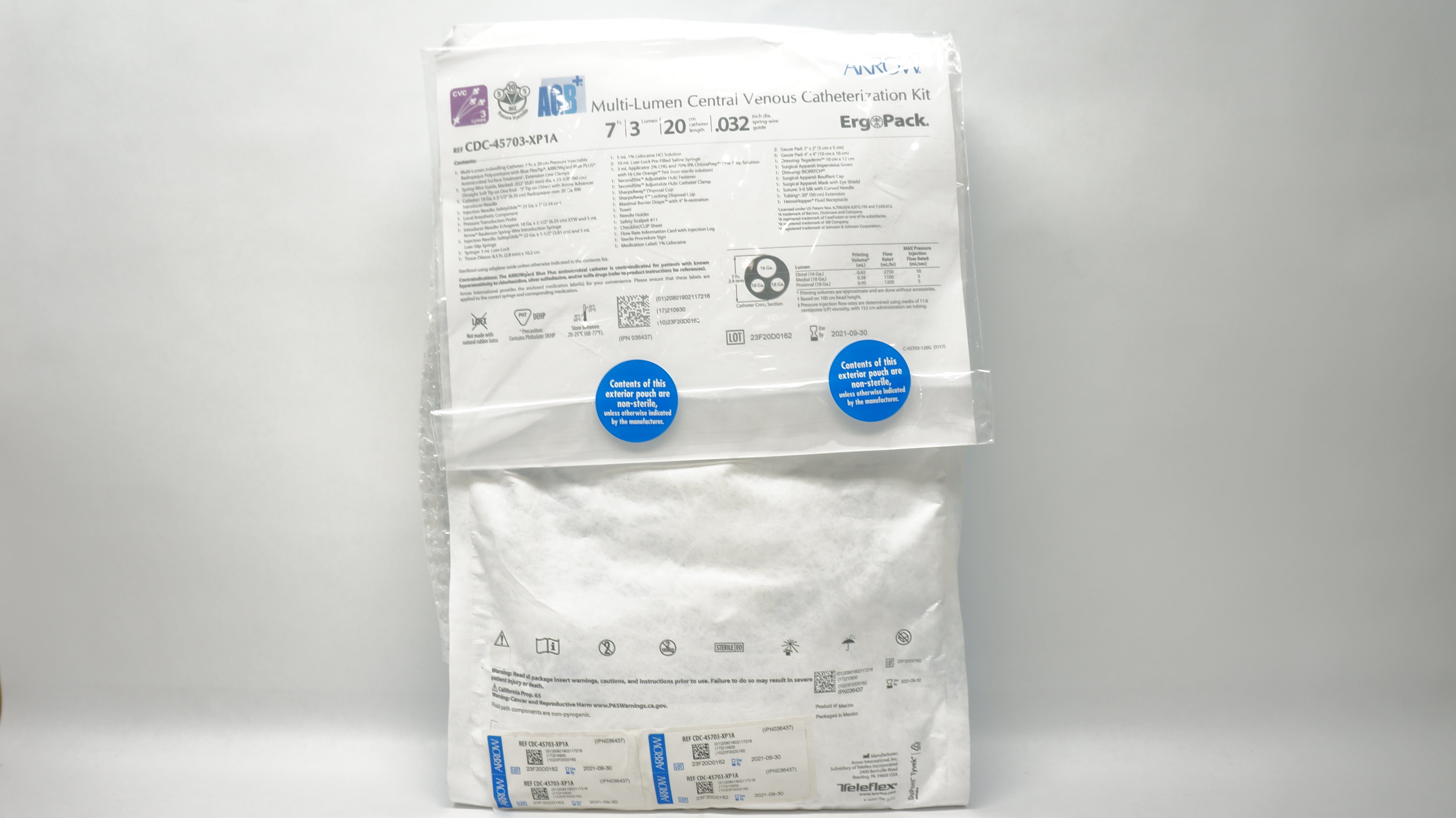 Teleflex СDC-45703-XP1A Arrow Multi-Lumen Central Venous ...