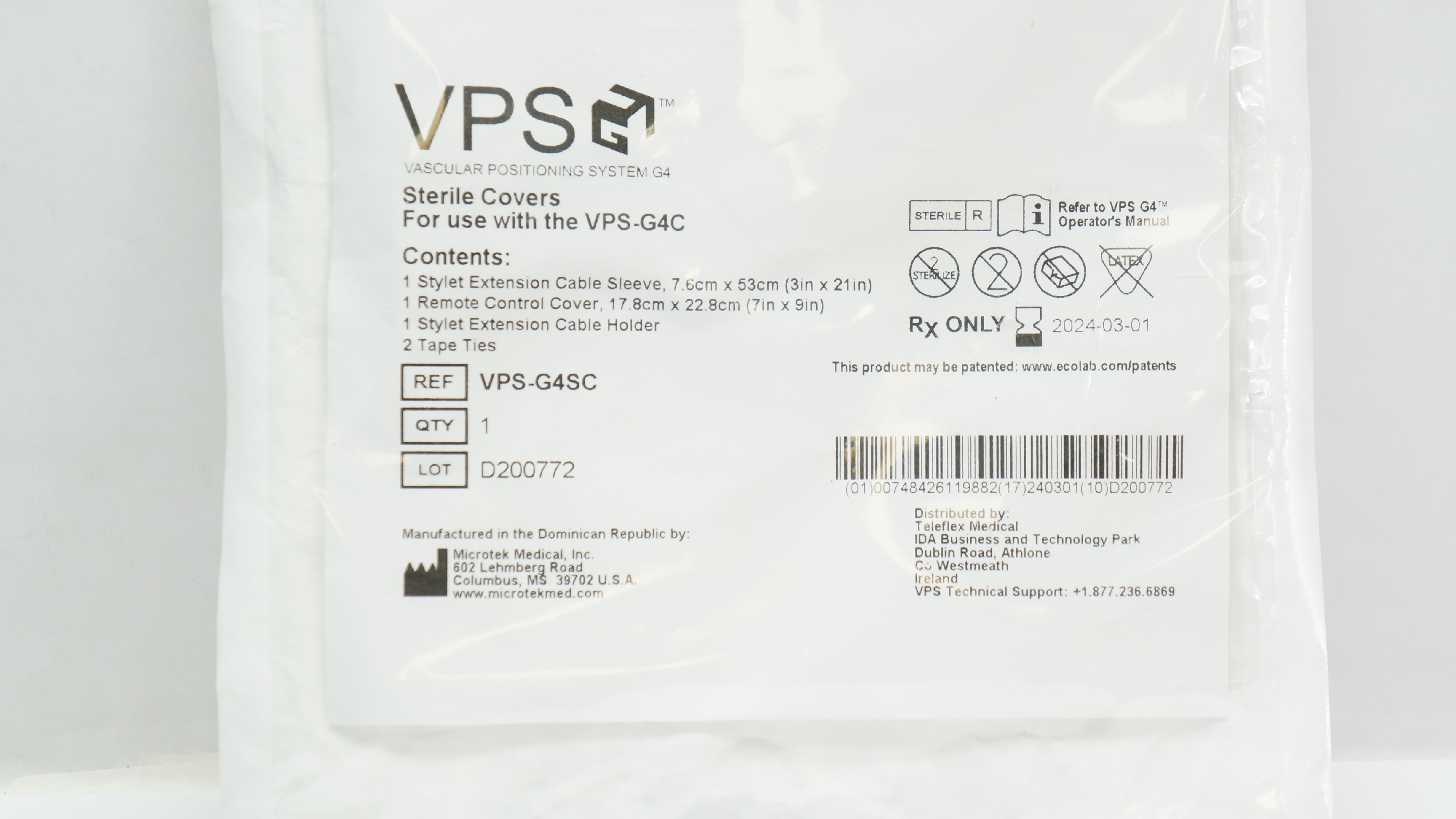 Microtek VPS-G4SC VPS Sterile Covers