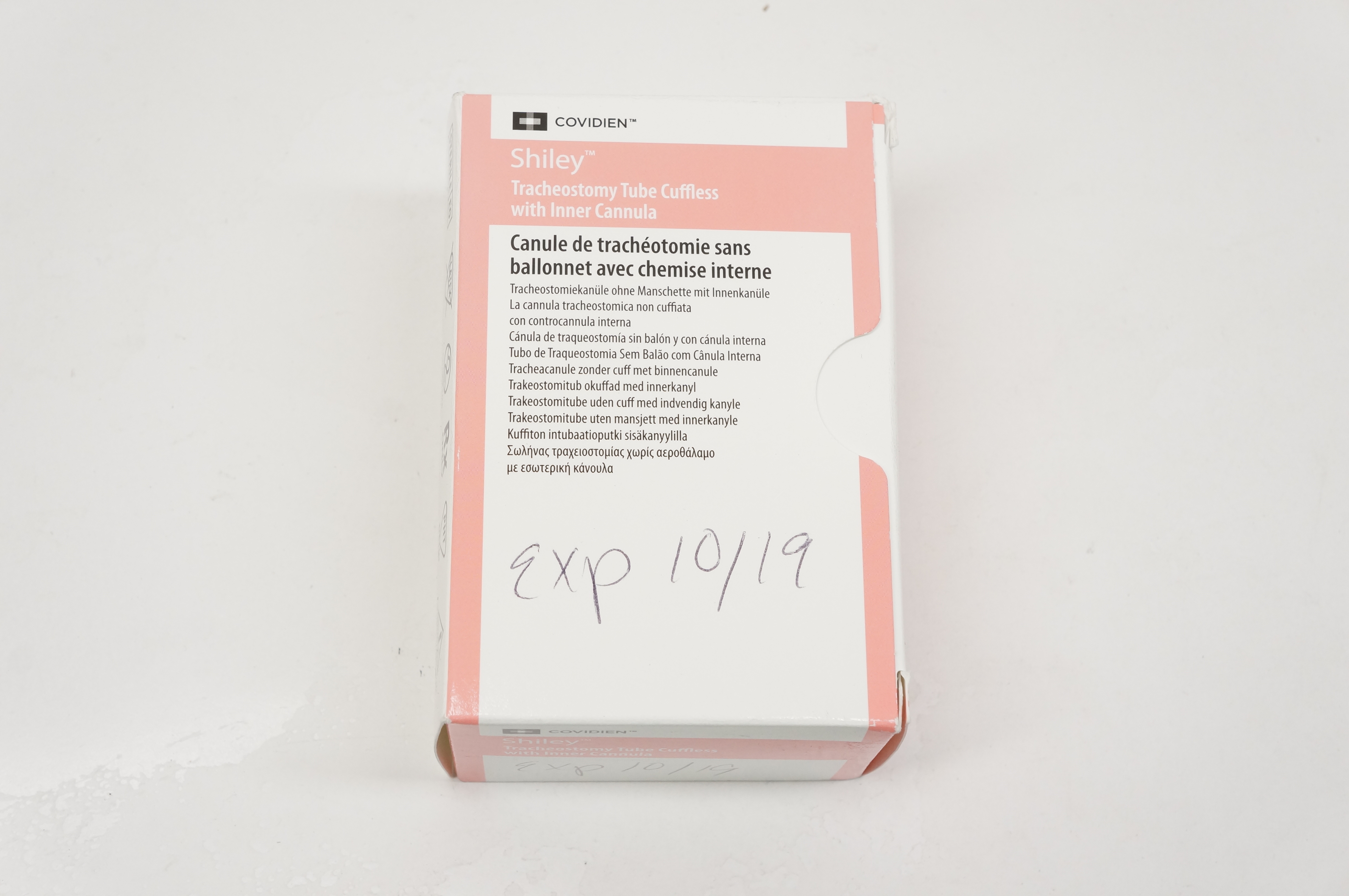 Covidien 8CFS Shiley Tracheostomy Tube Cuffles W/ Inner Cannula 7.6mm ...