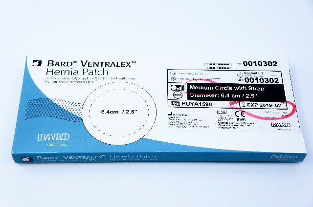Bard 0010302 Ventralex Hernia Patch 2.5inch, Medium ~ Pack of 2 (x)