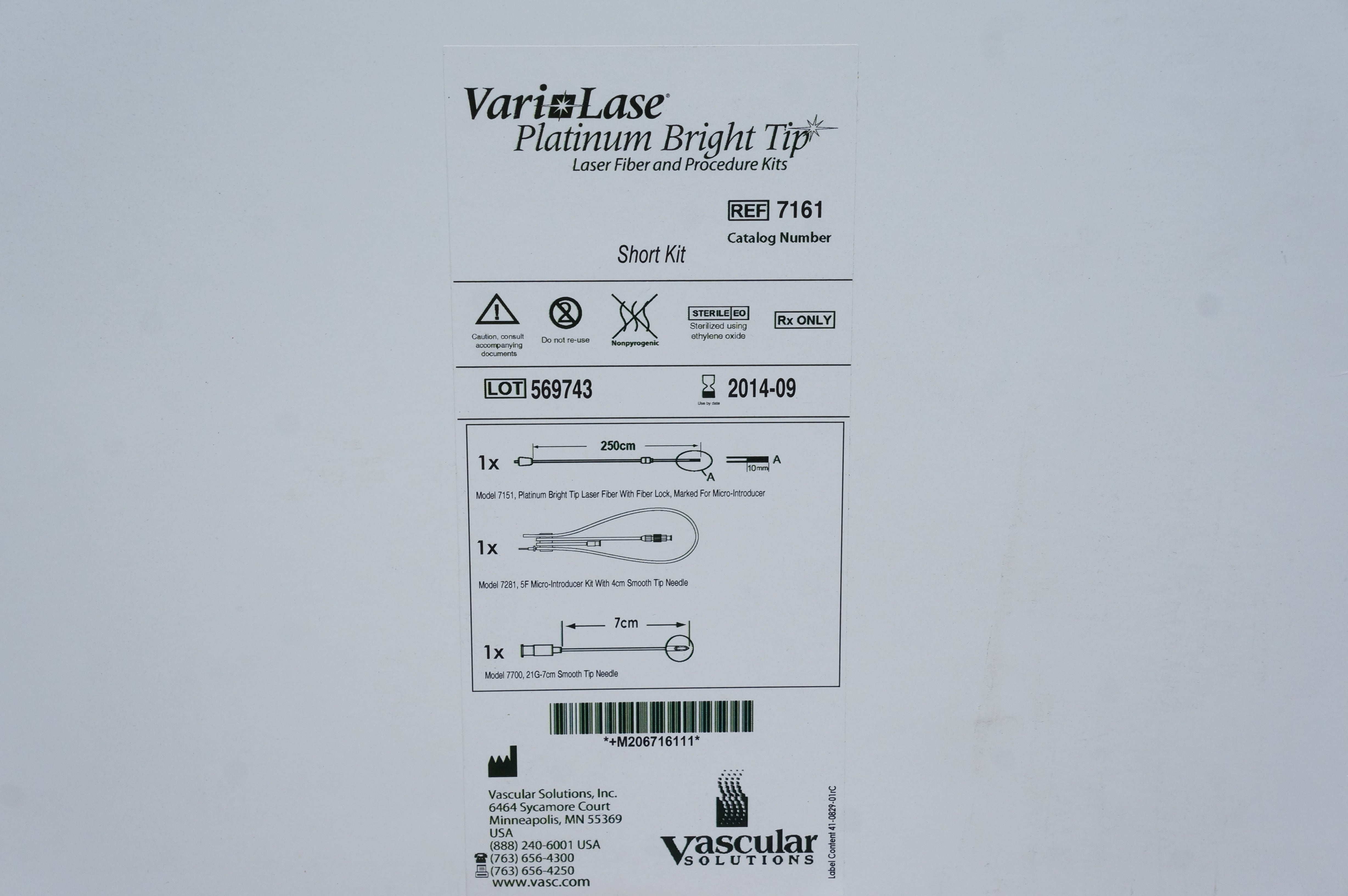 Vascular 7161 Vari-Lase Platinum Bright Tip Laser Fiber and Procedure ...