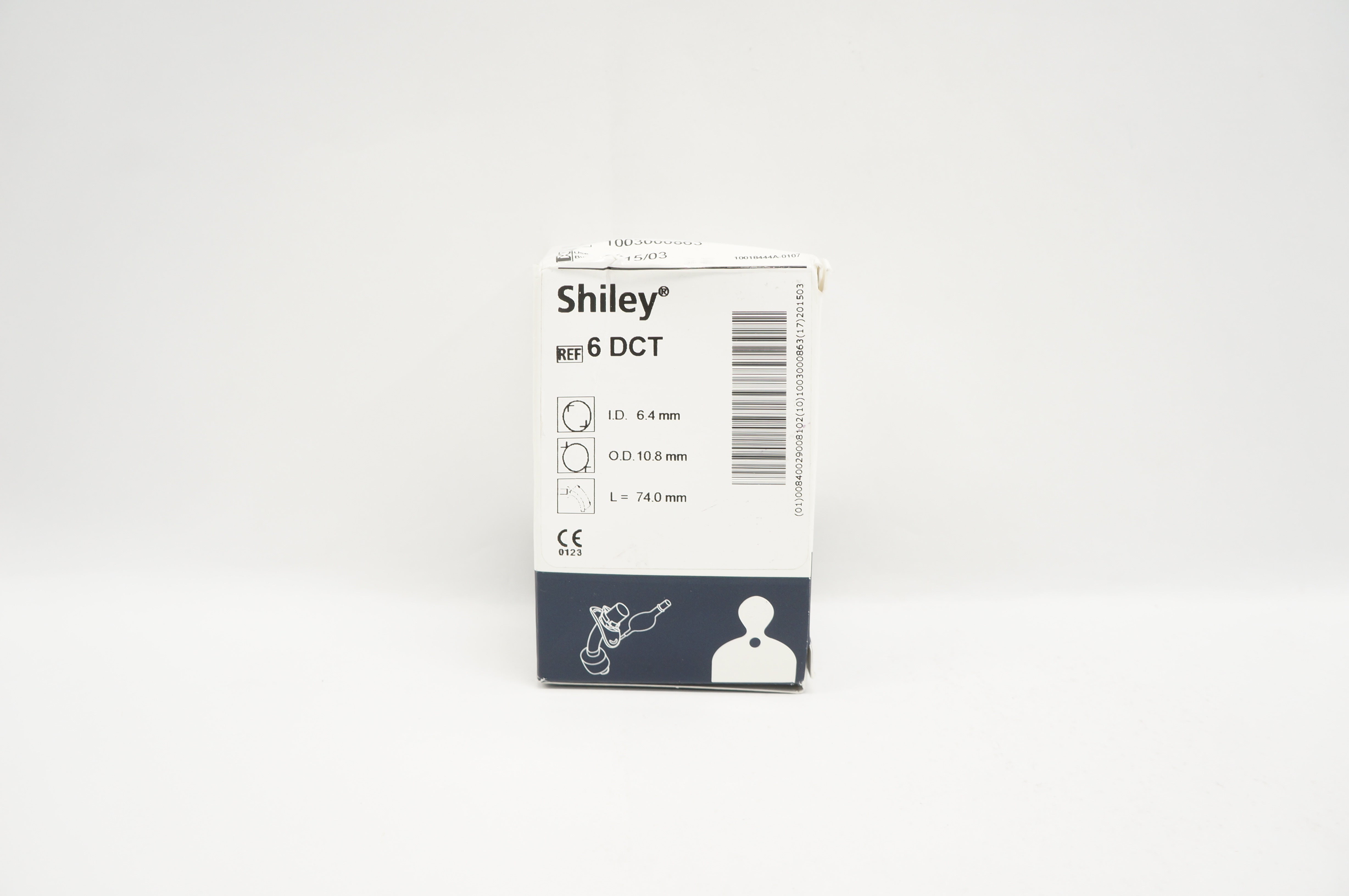 Tyco 6DCT Shiley Tracheostomy Tube 6.4 ID x 10.8 OD x 24.0mm x 74mm (x)