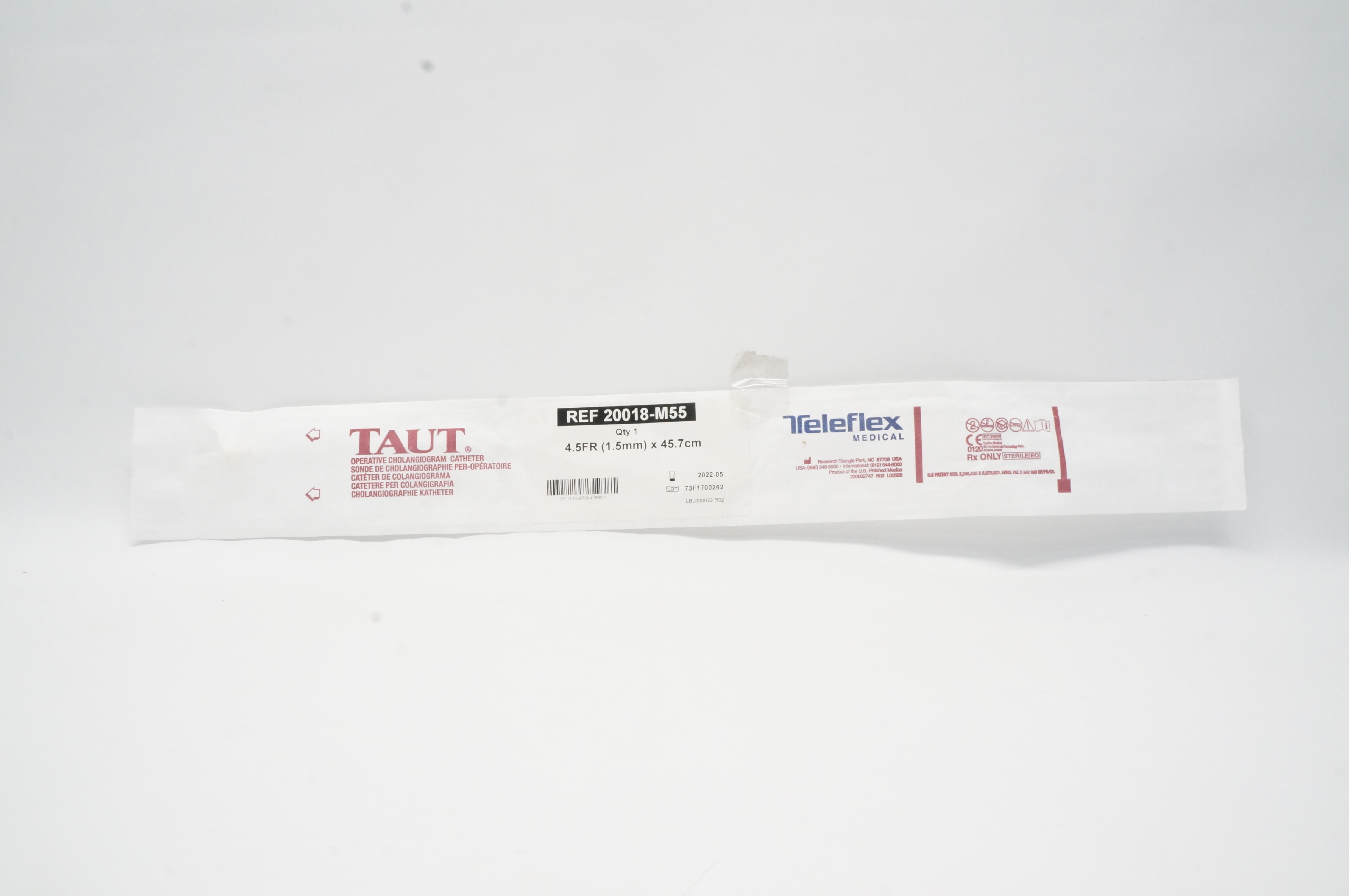 Teleflex 20018-M55 Taut Operative Cholangiogram Cath. 4.5Fr x 45.7cm (x)