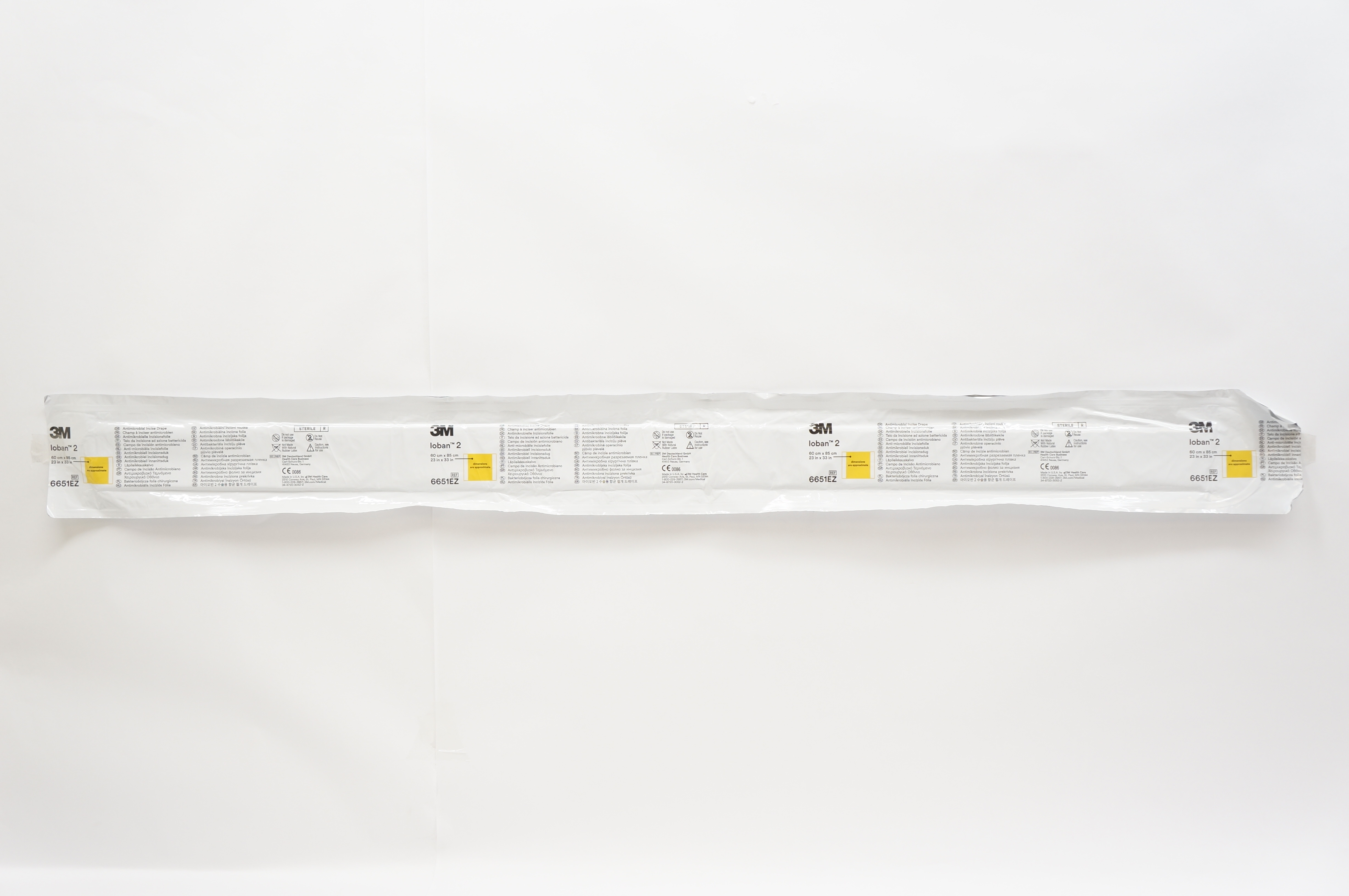 3M 6651EZSB Ioban 2 Antimicrobial Incise Drape 23inch x 33inch