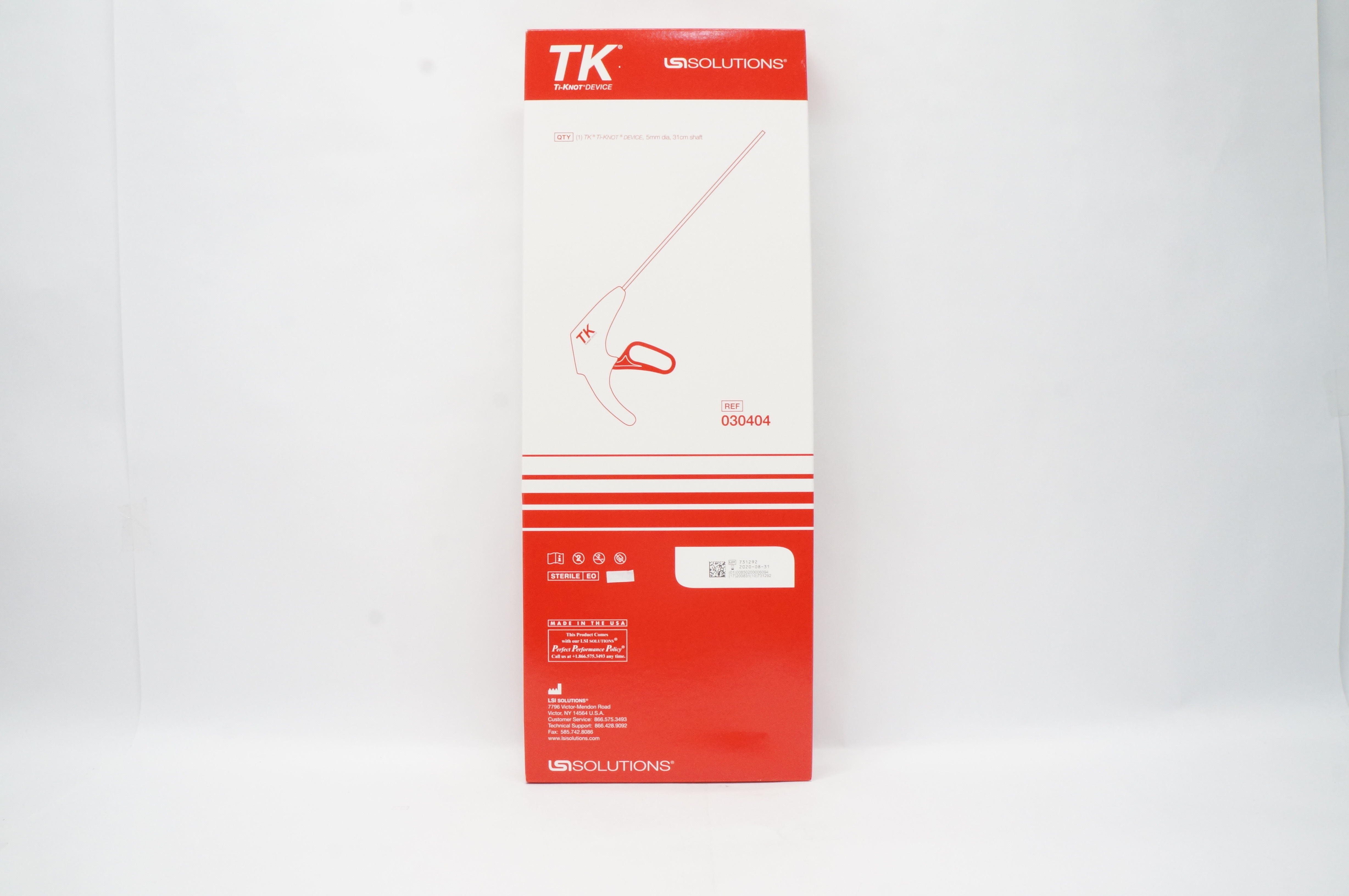 LSI Solutions 030404 TK Ti-Knot Device, 5mm Diameter, 31cm Length Shaft (x)