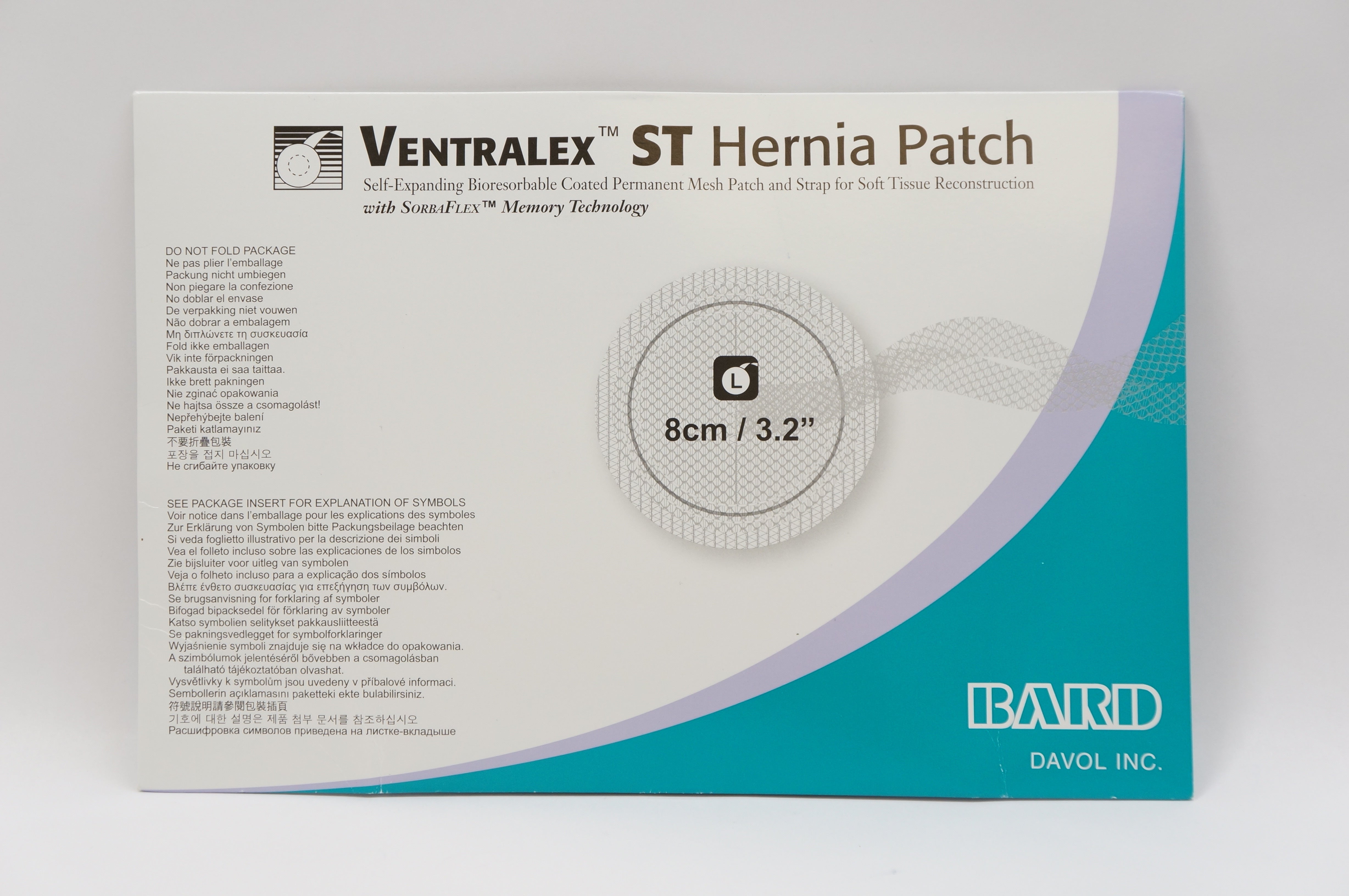 Bard 5950009 Ventralex ST Hernia Patch, Large Circle, Diam: 3.2 inch (x)