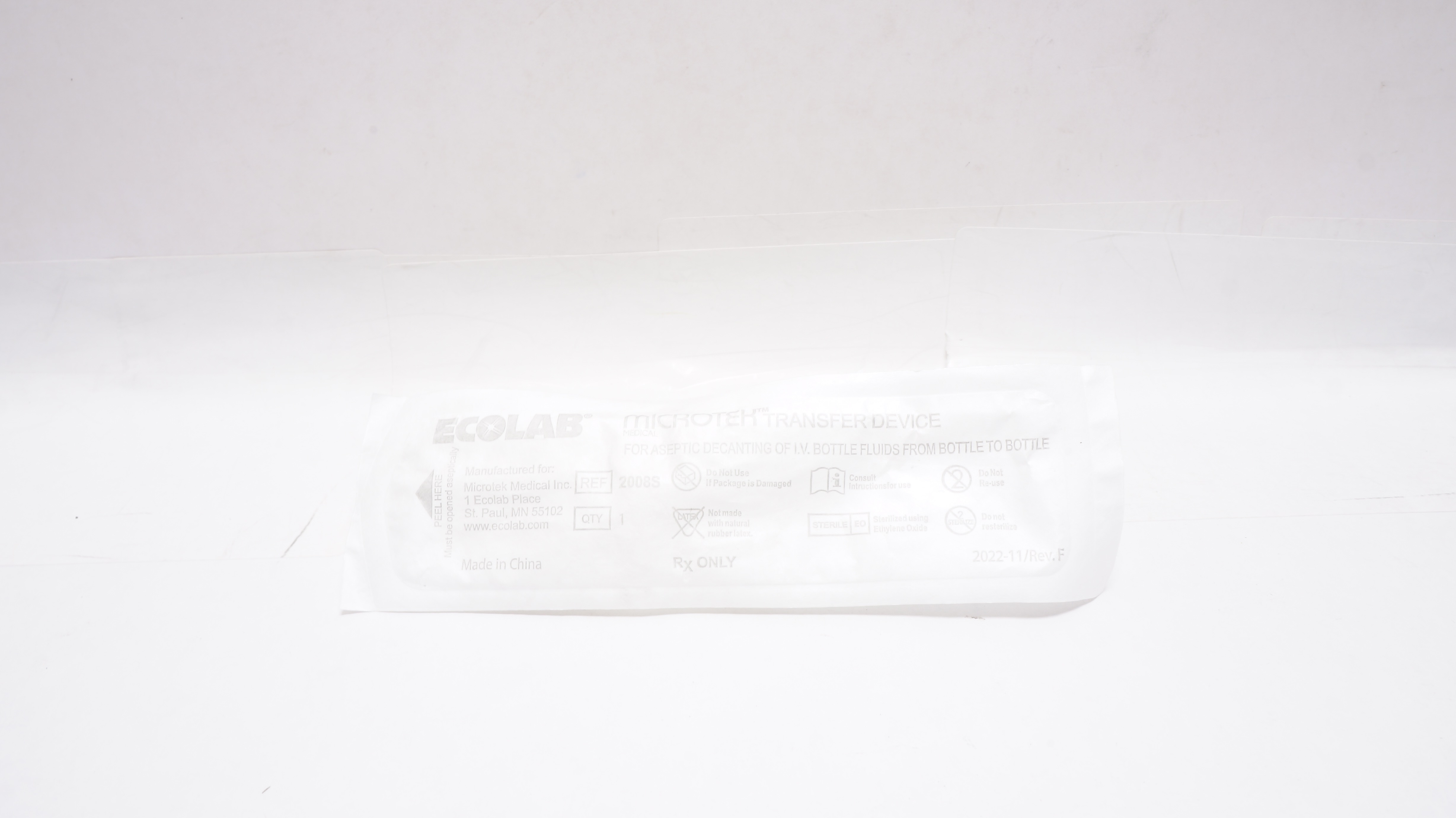 Microtek 2008S Ecolab Transfer Device