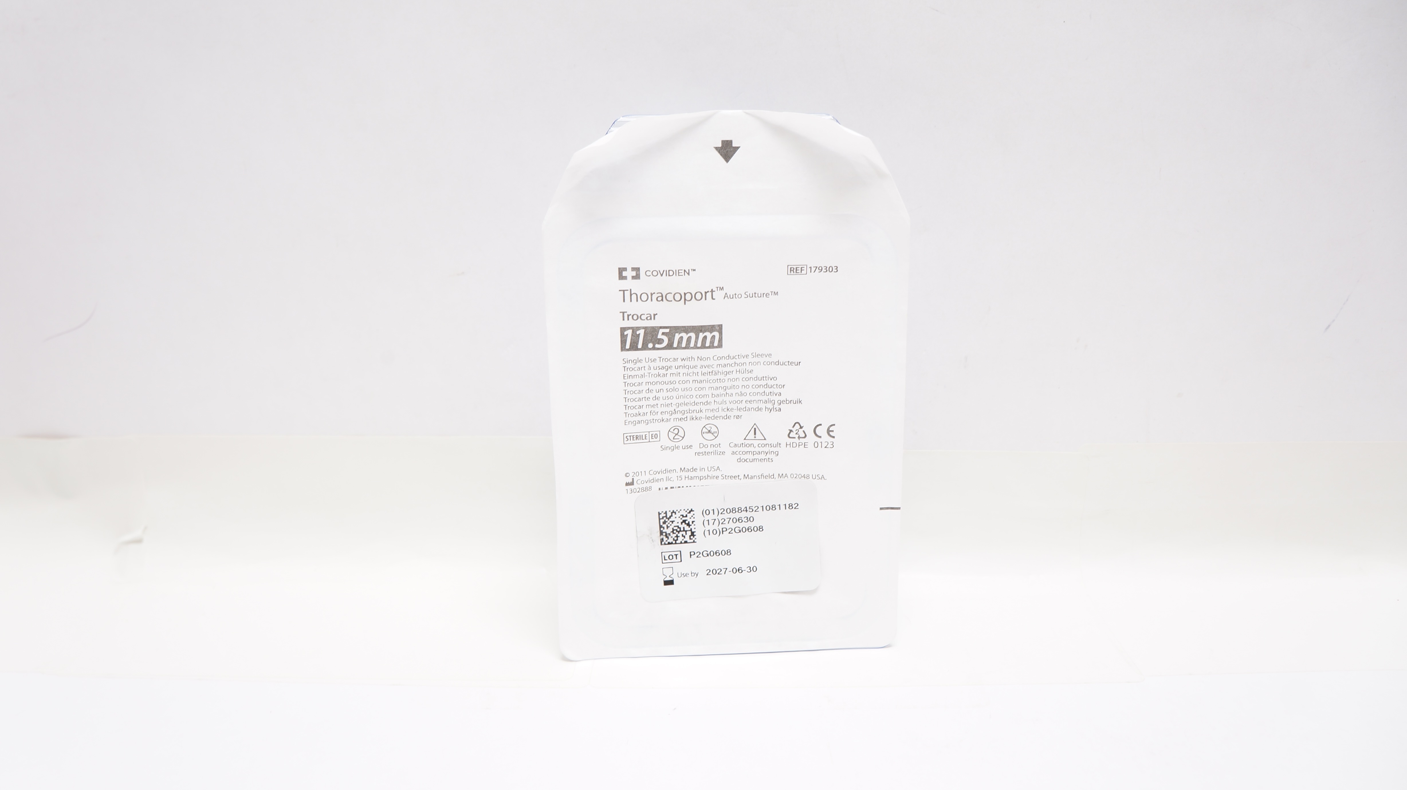 Covidien 179303 Thoracoport Auto Suture Trocar 11.5mm