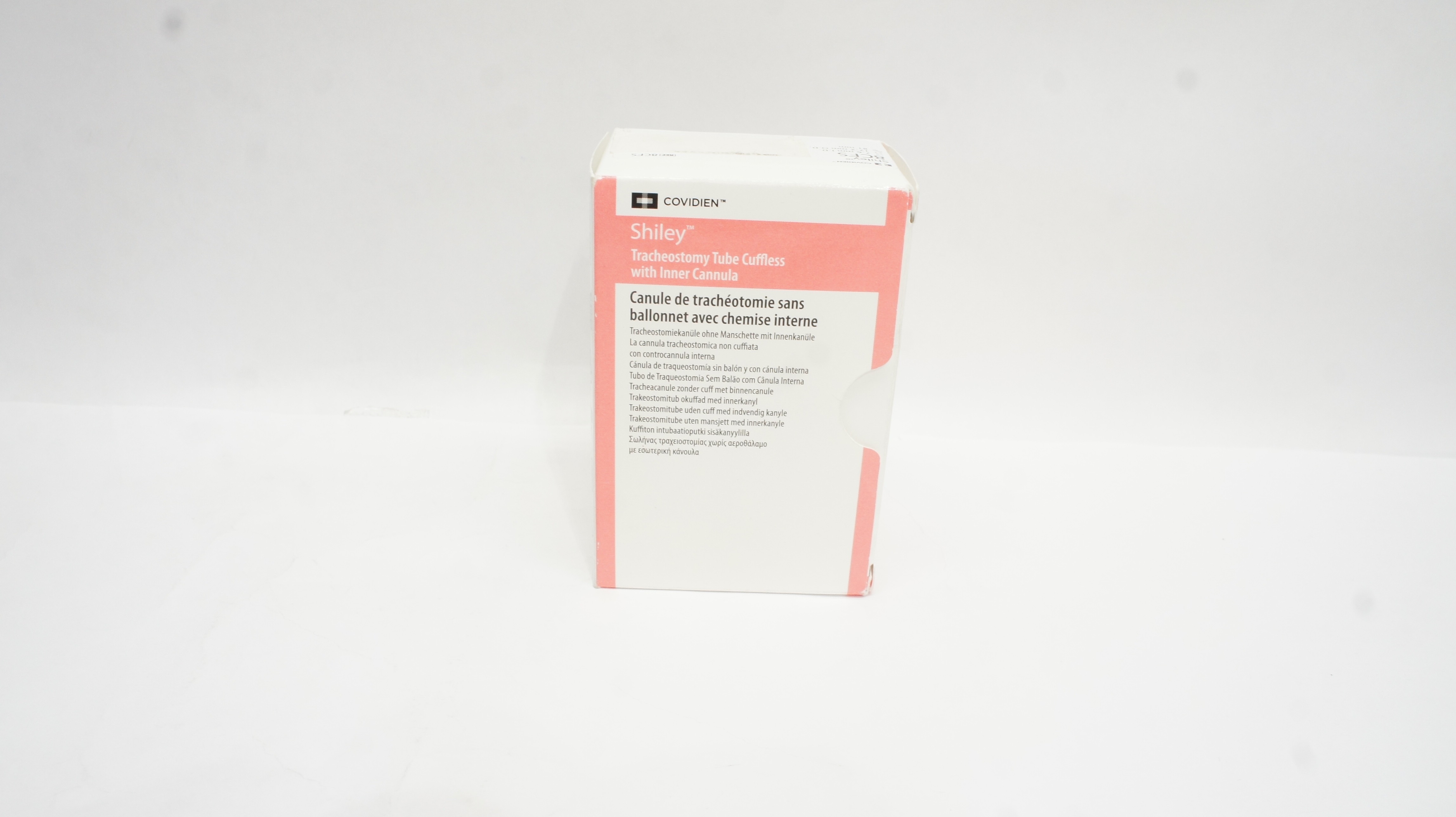 Covidien 8CFS Shiley Tracheostomy Tube Cuffless 7.6mm ID x 12.2mm OD x 81mm