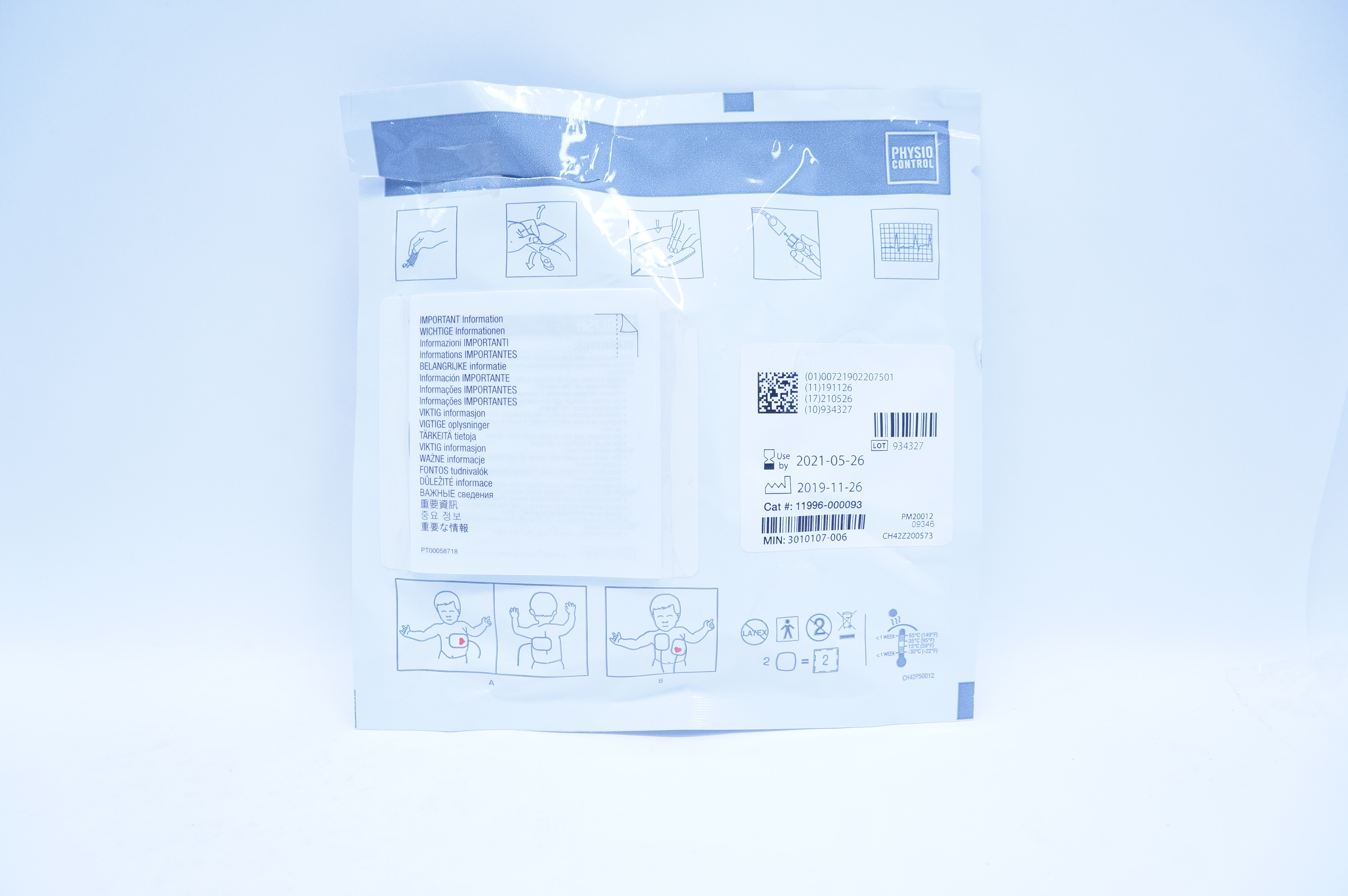 Physio-Control 11996-000093 Quik-Combo RTS Pediatric ECG Electrodes 0 ...