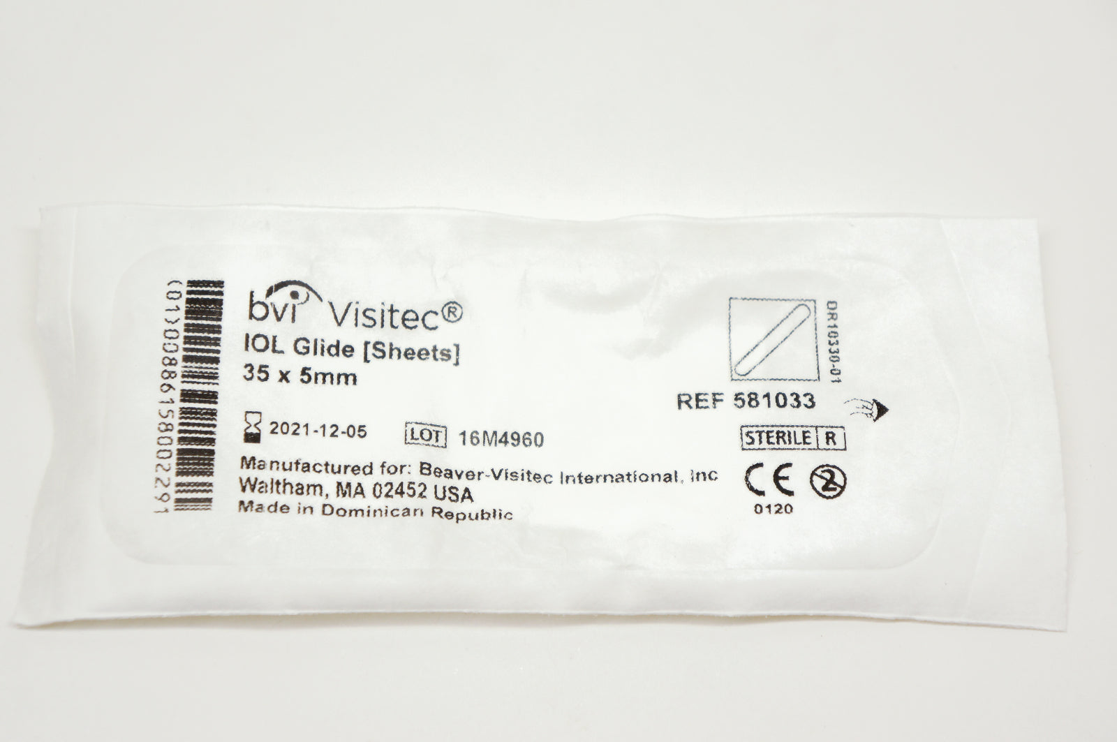 BVI Beaver 581033 IOL Glide Sheets 35 x 5mm