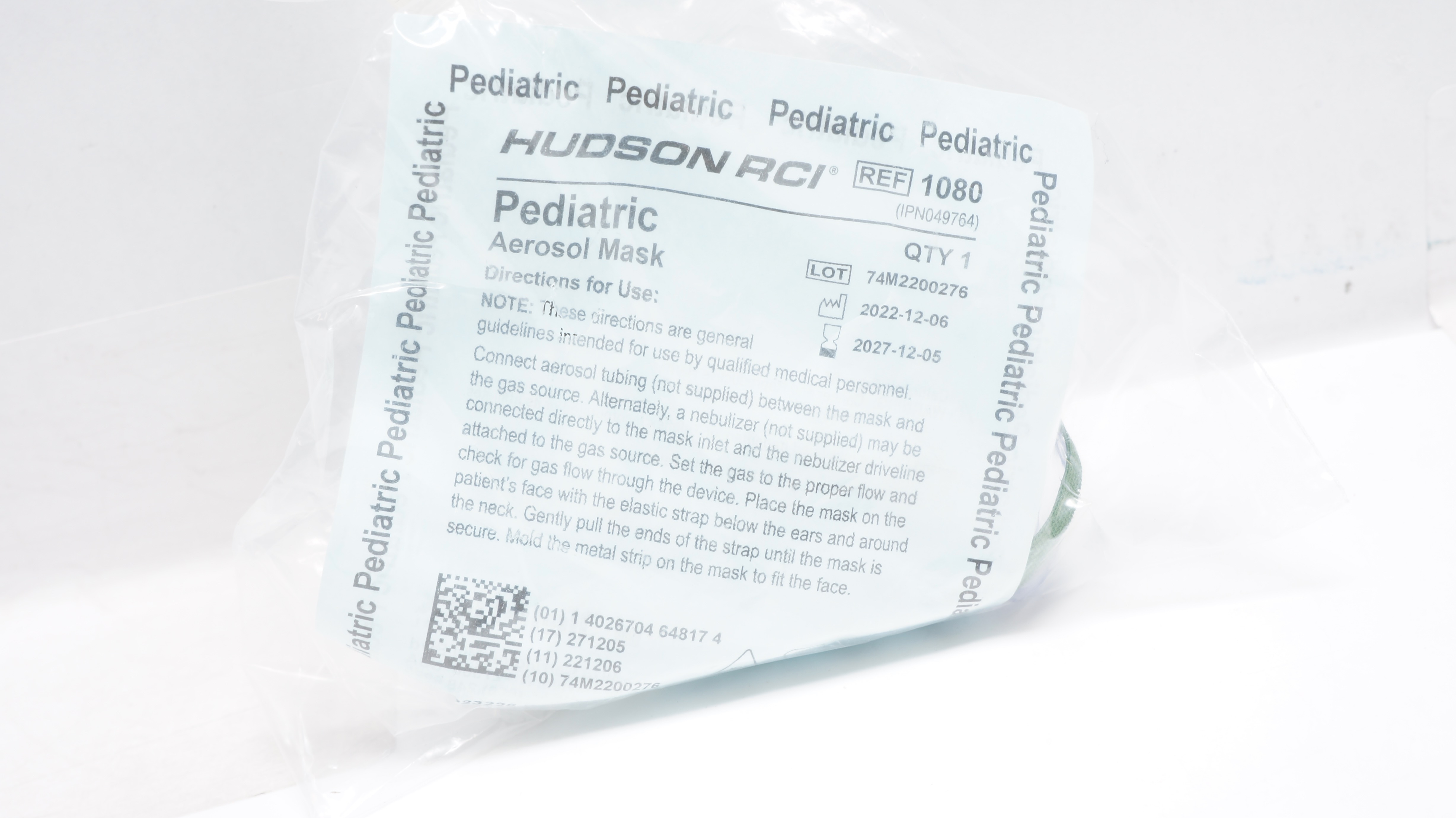 Teleflex 1080 Hudson RCI Pediatric Aerosol Mask