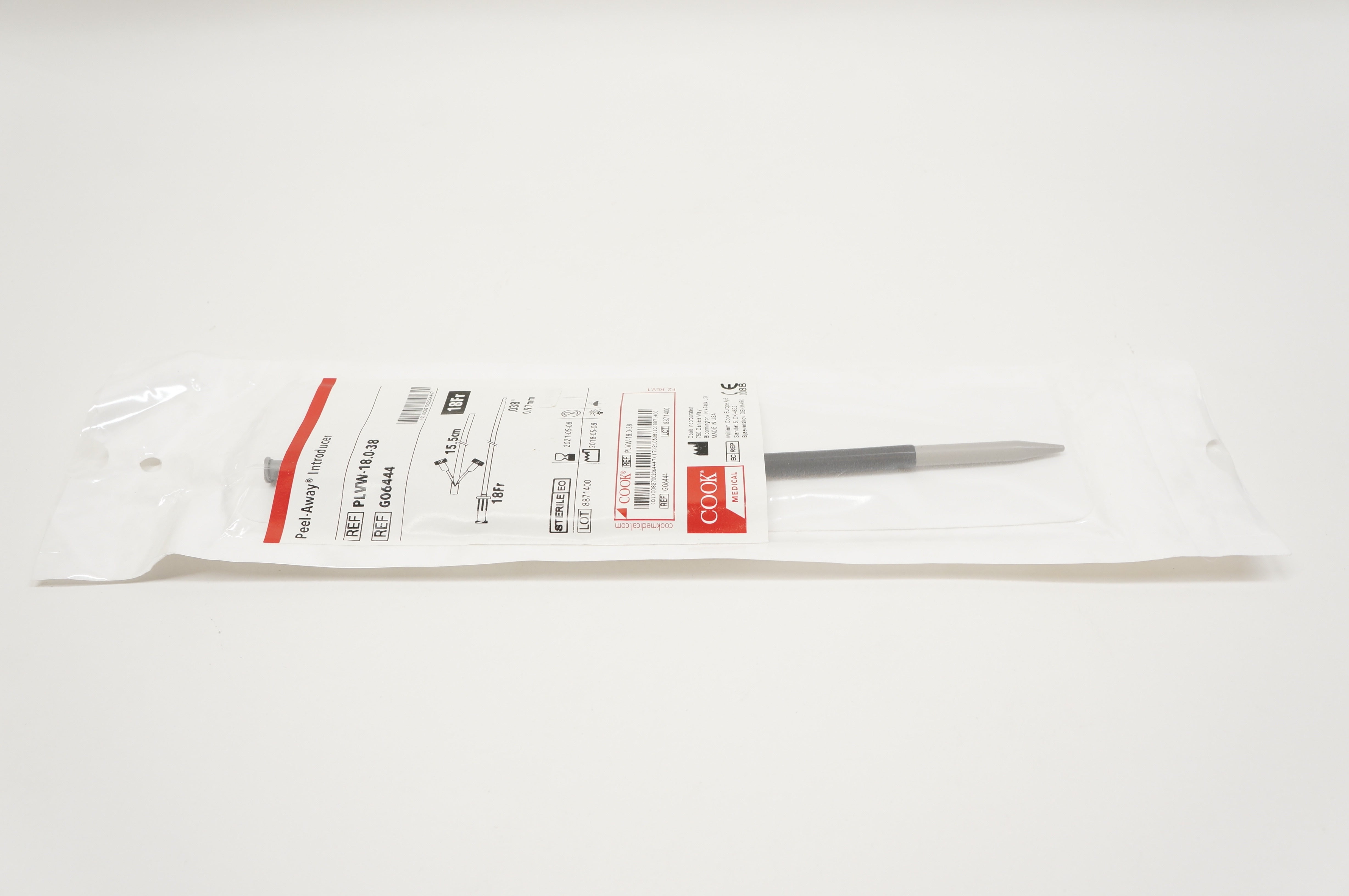 Cook Medical G06444 Peel-Away Introducer 18Fr.