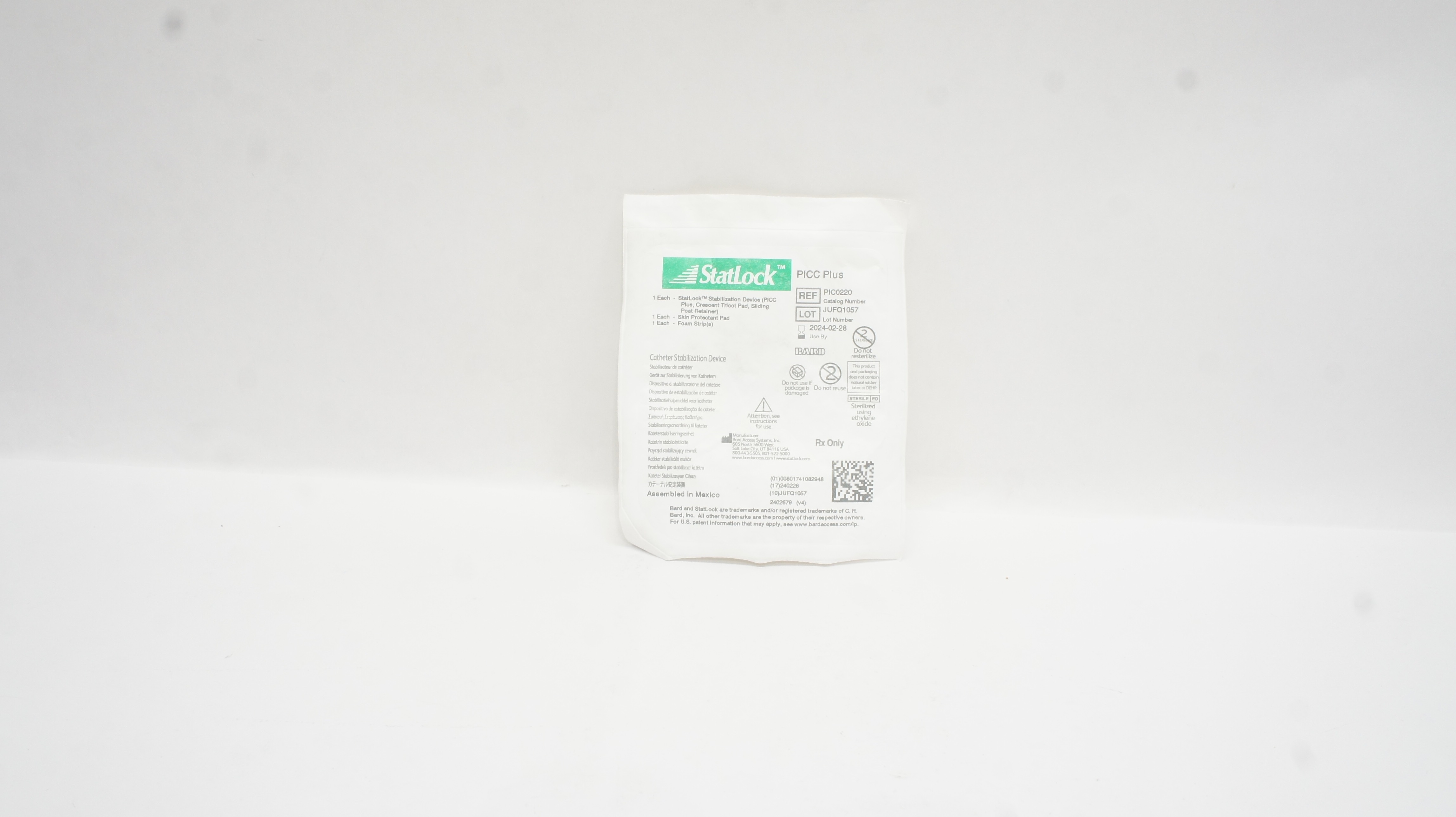 Bard PIC0220 StatLock Cath. Stabilization Device PICC Plus