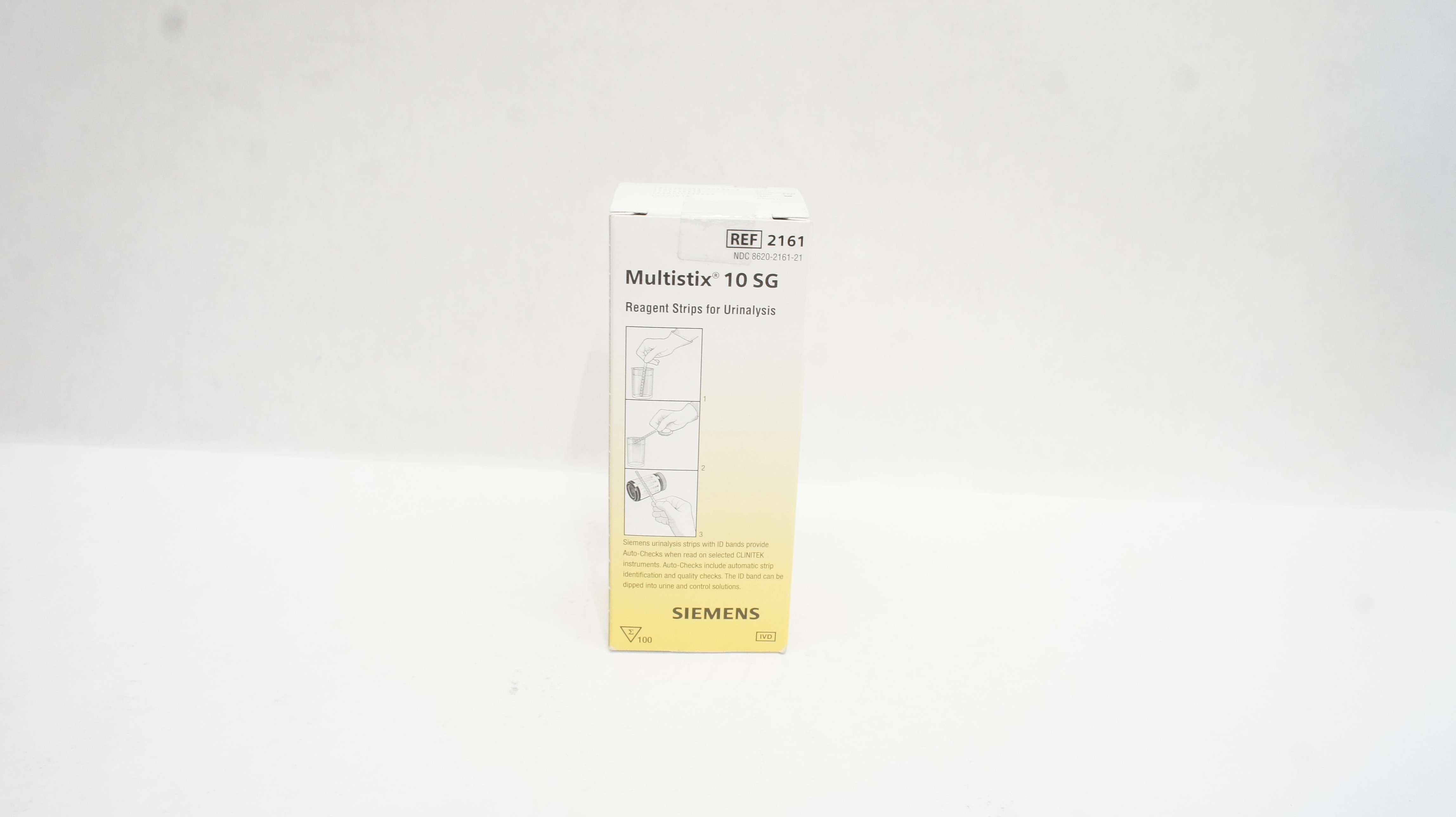 Siemens 2161 Multistix 10 Sg Reagent Strips For Urinalysis X Box Of 100