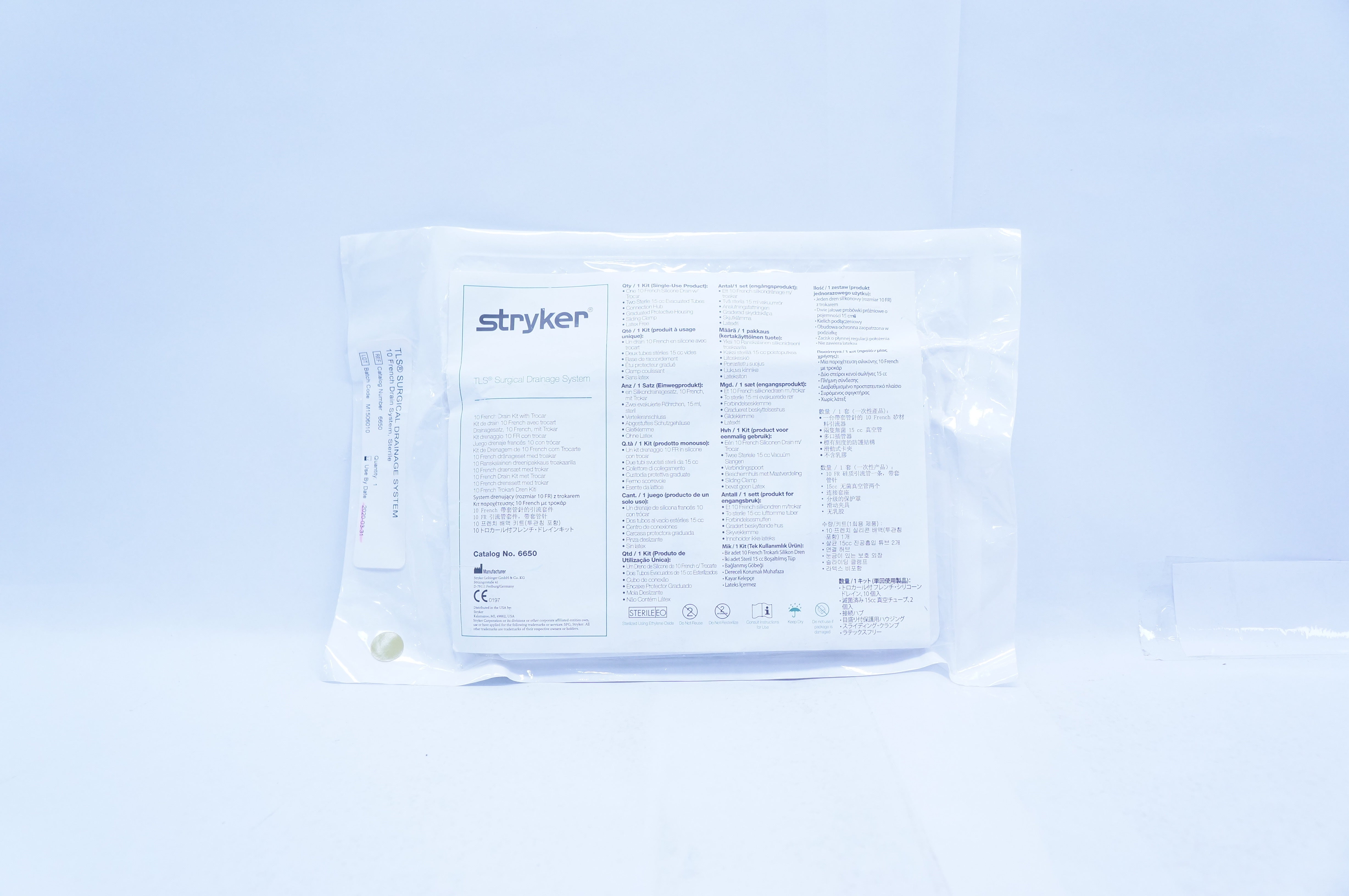 Stryker 6650 TLS Surgical Drainage System 10Fr. (x)