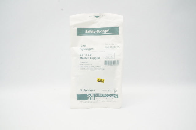 Surgicount Medical SM-1818-PS Safety-Sponge Lap Sponges 18 x 18in ...