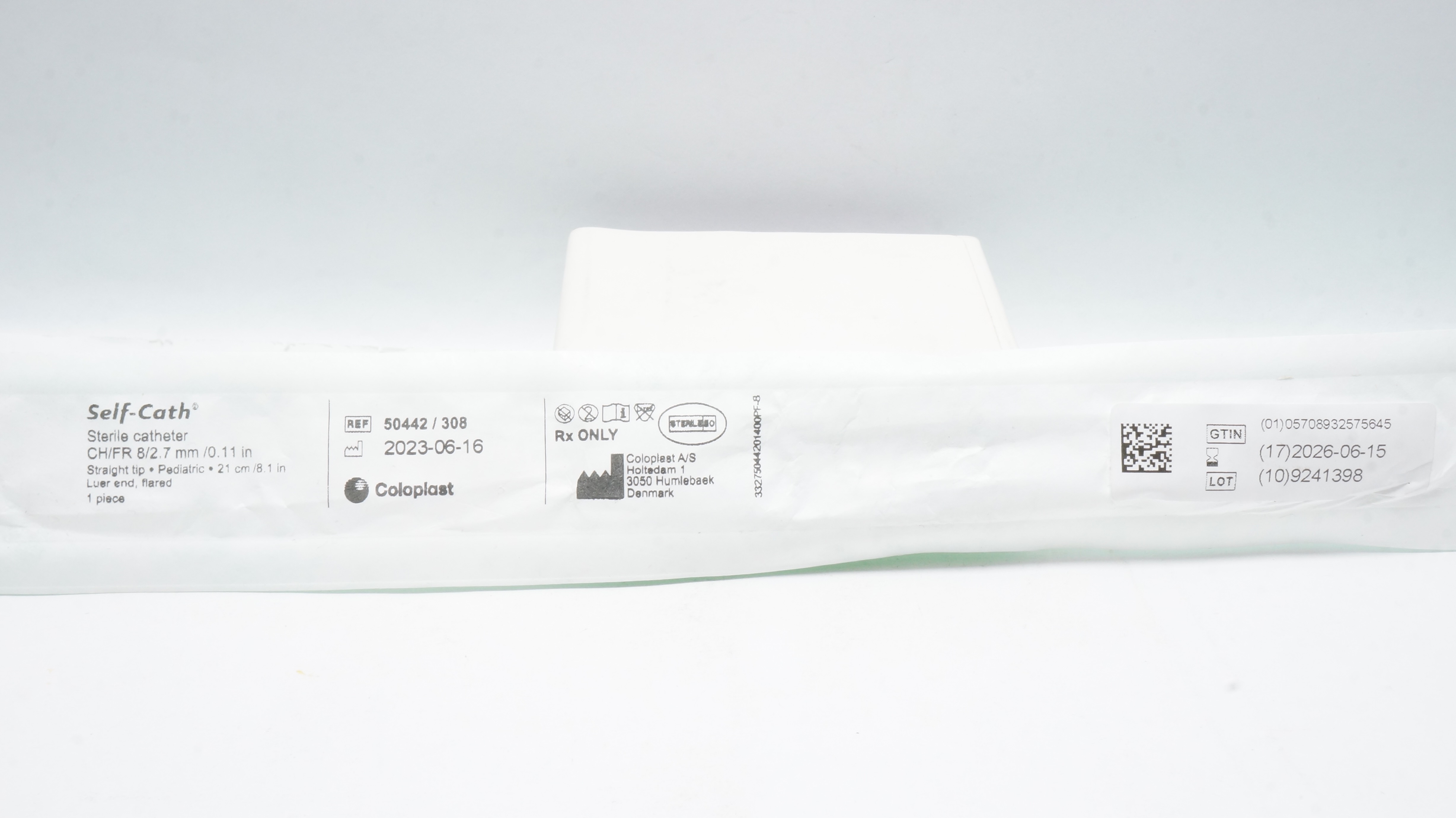 Coloplast 50442/308 Self-Cath Sterile Pediatric Cath. 8Ch/Fr x 8.1inch