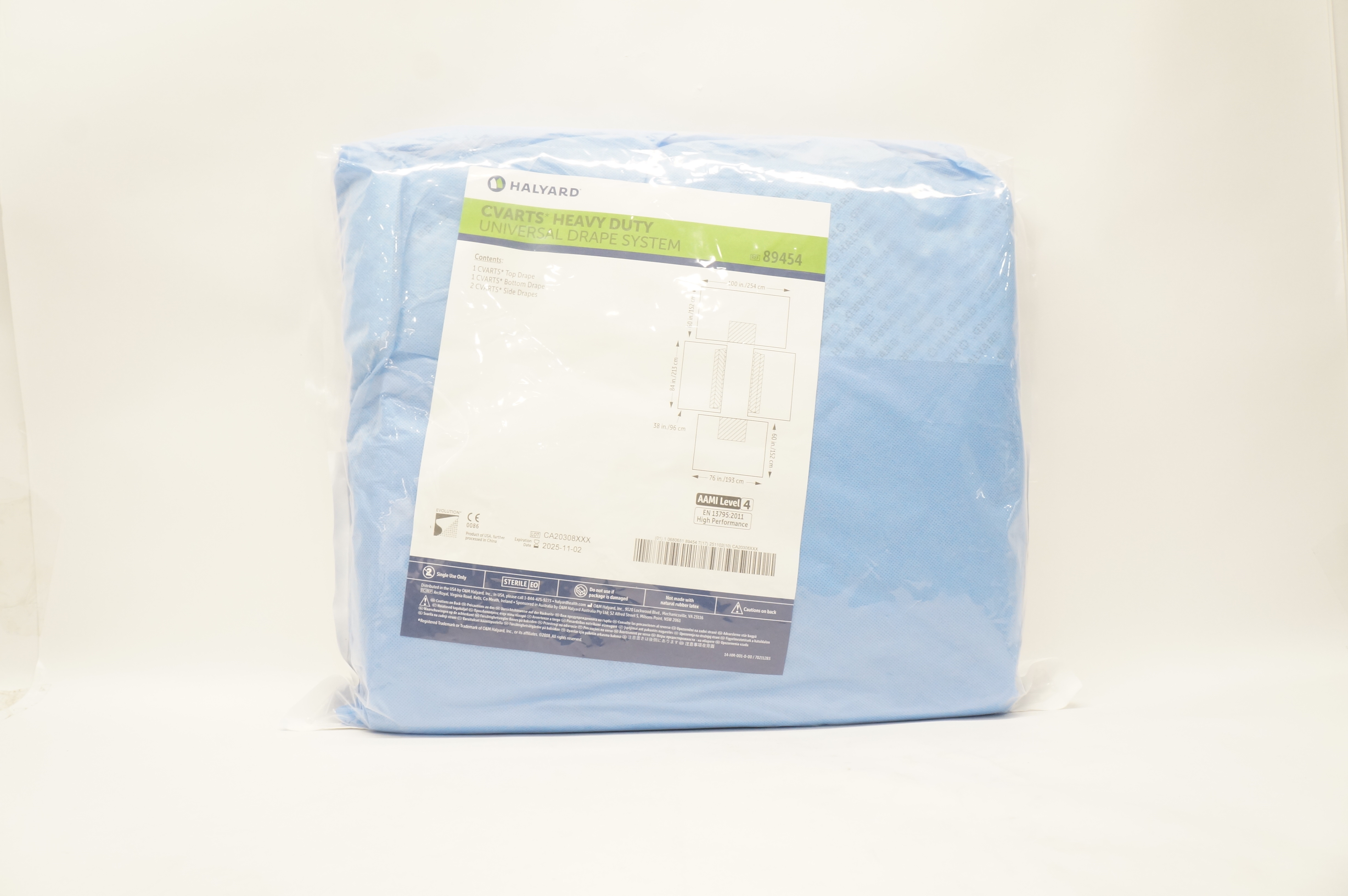 Halyard 89454 Cvarts Heavy Duty Universal Drape System 100 x 60 x 84 x ...