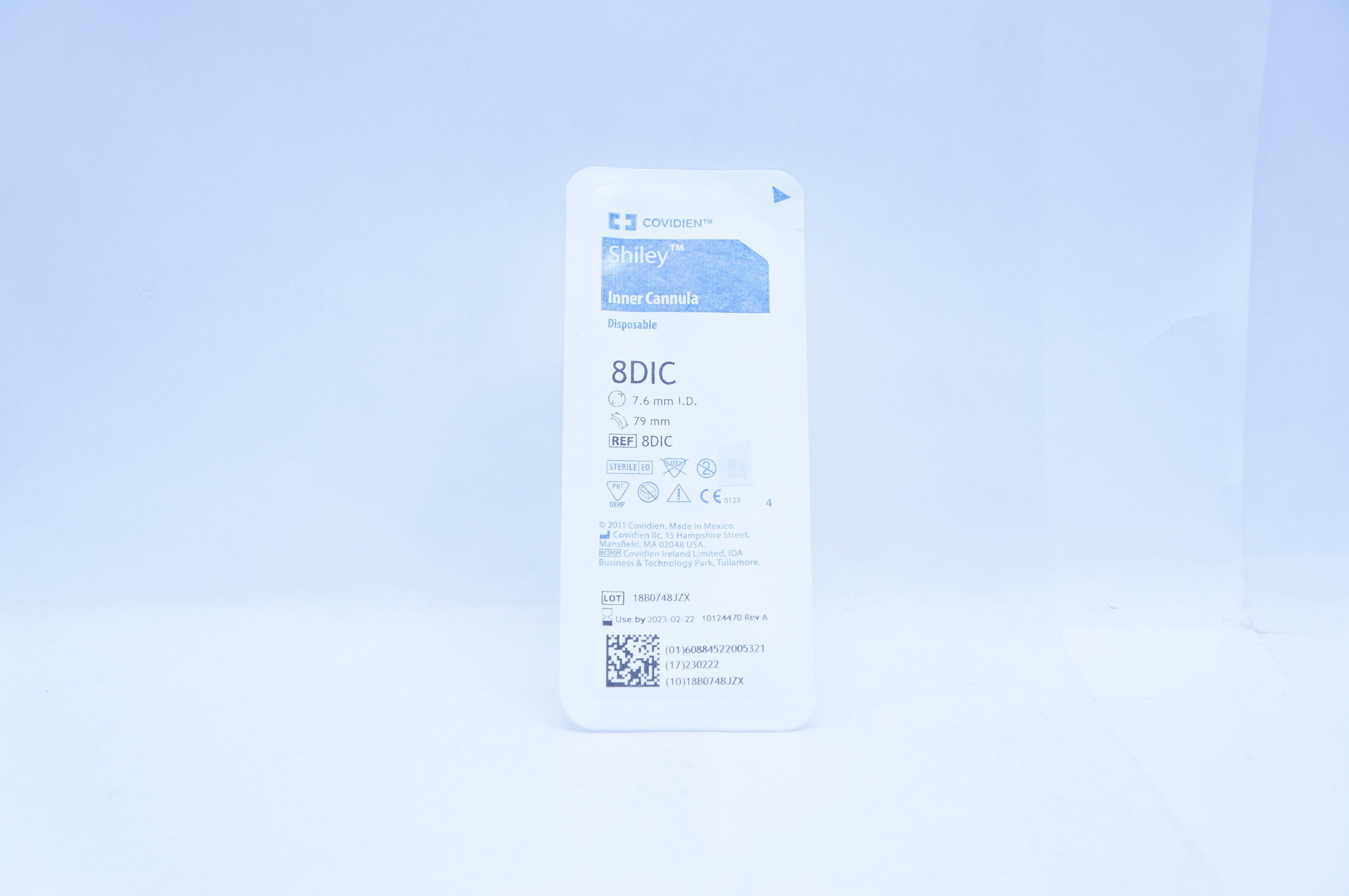 Covidien 8DIC Shiley Inner Cannula 7.6 mm ID x 79mm
