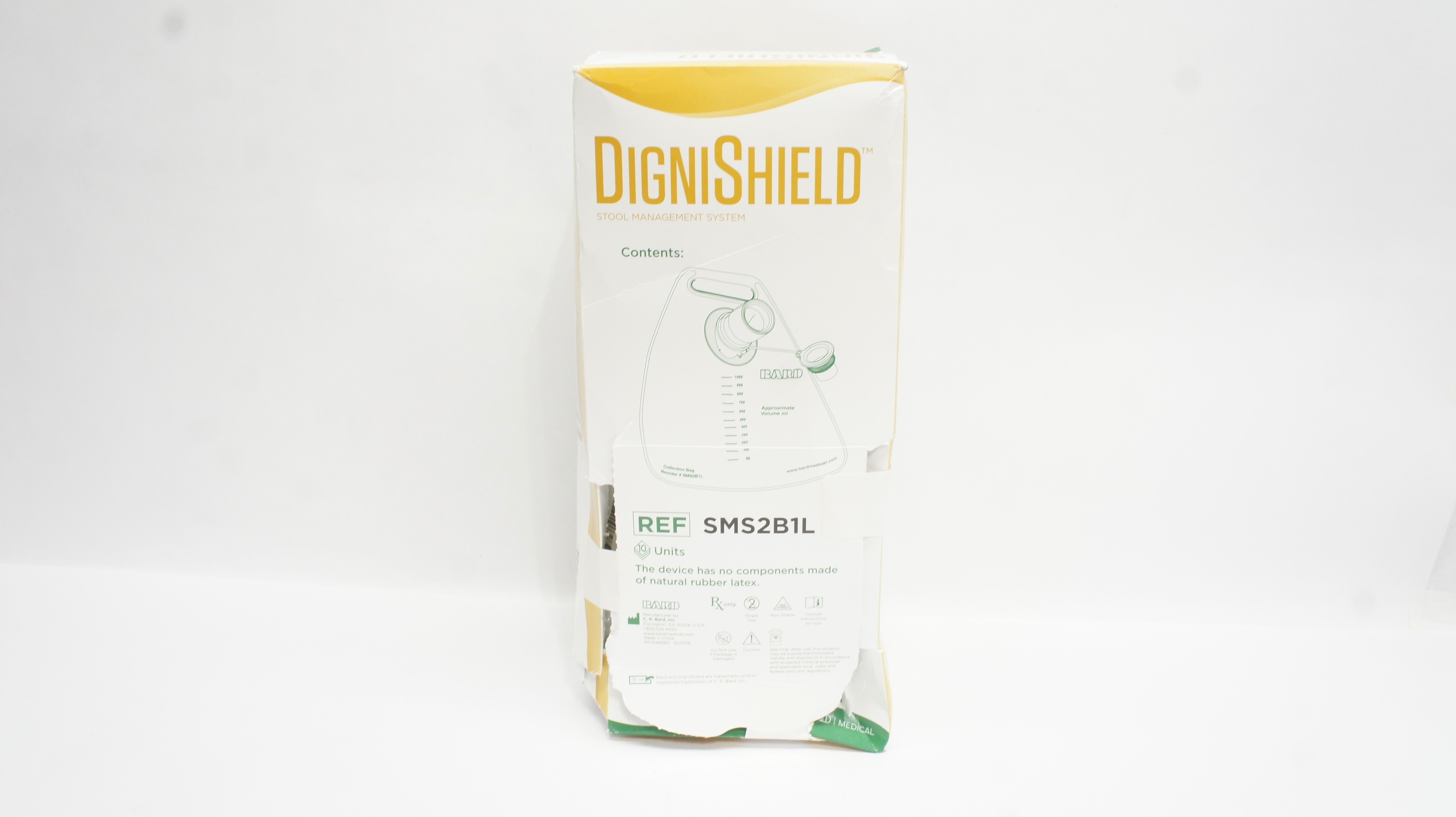 Bard SMS2B1L DigniShield Stool Management System - Box of 9