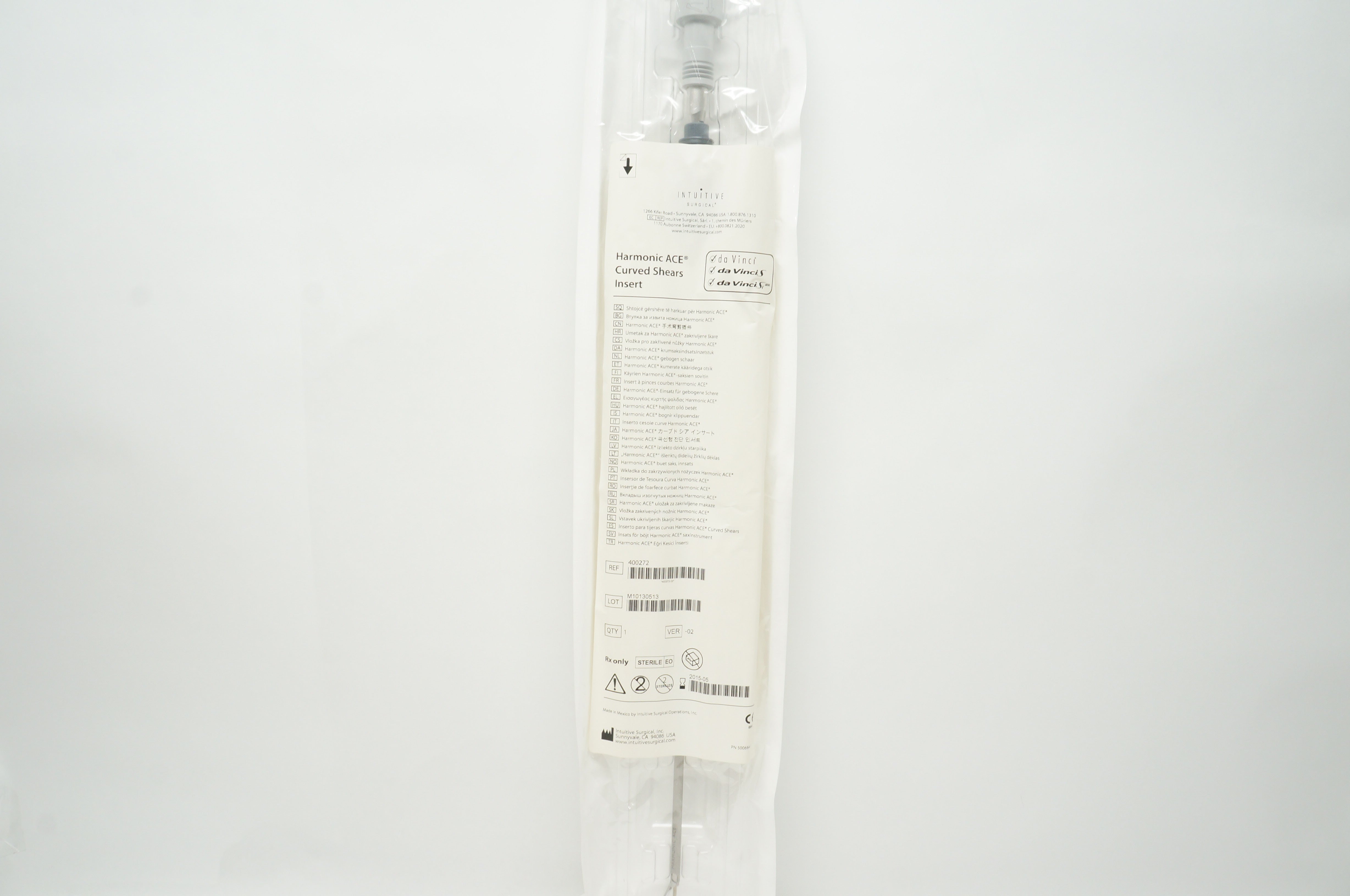 Intuitive Surgical 400272 da Vinci S, Si, Harmonic ACE Curved Shears ...
