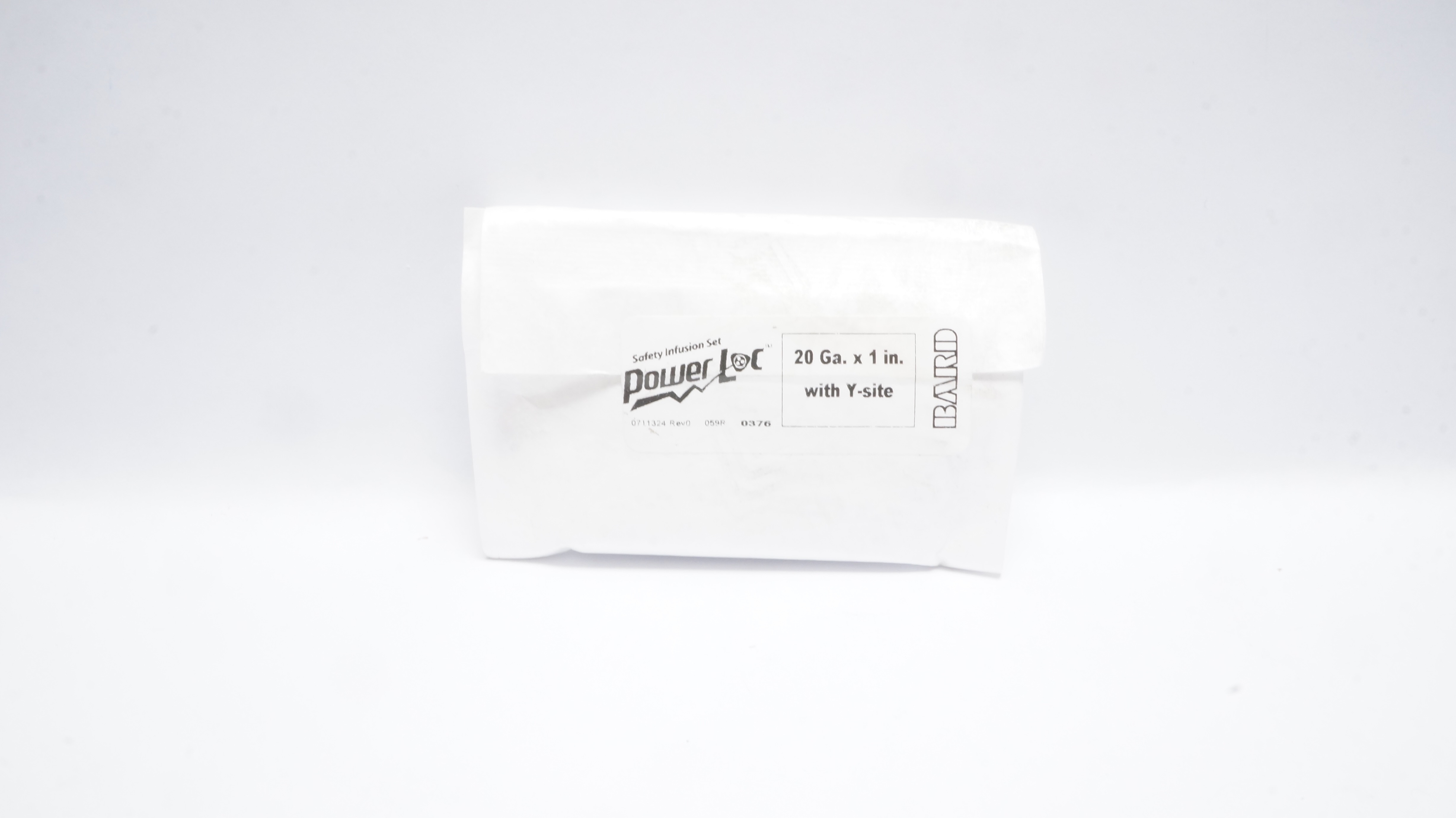 Bard Power-Loc Safety Infusion Set w/Y-Site 20Ga x 1inch