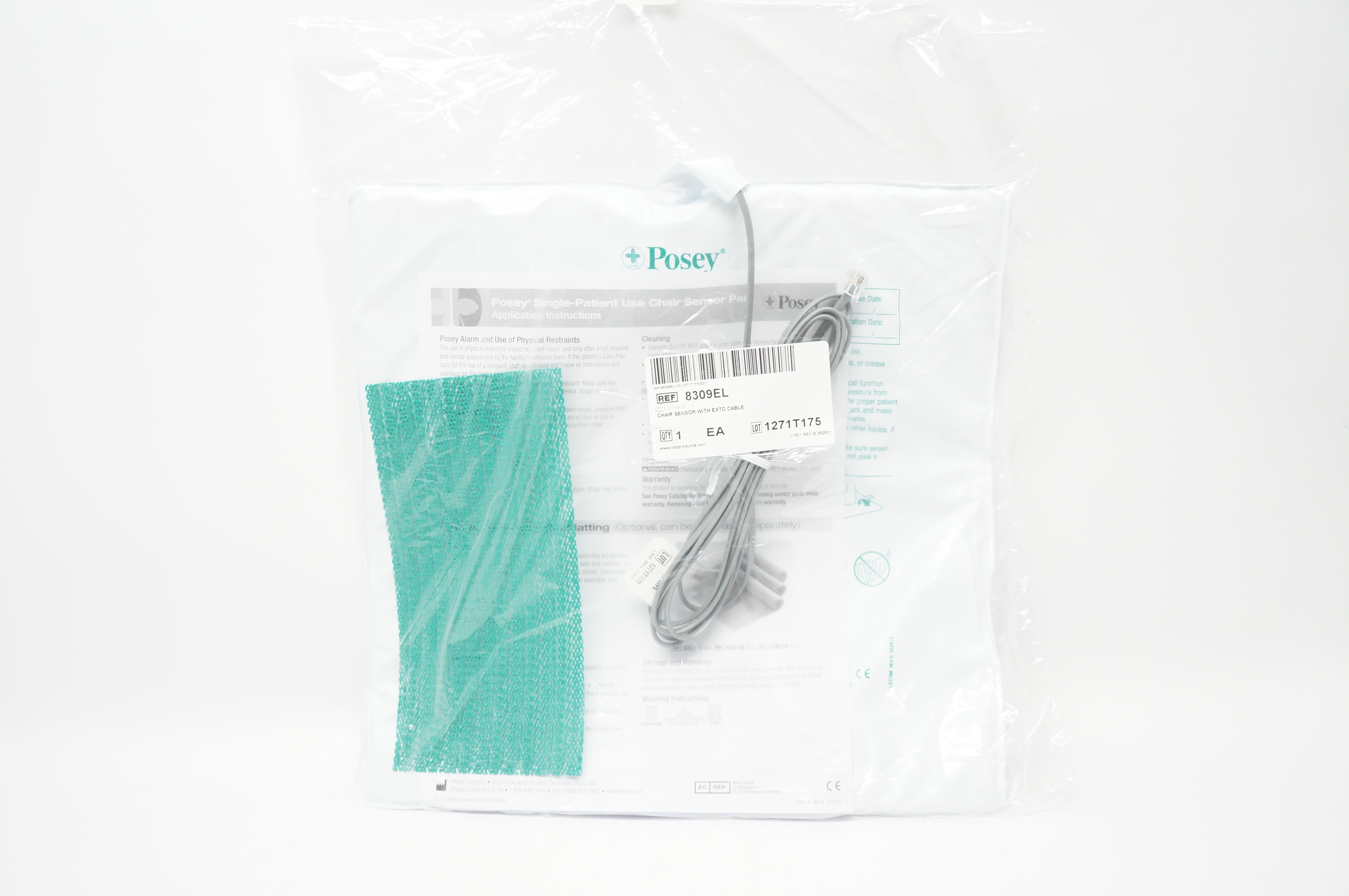 Posey 8309EL Chair Sensor With Extended Cable