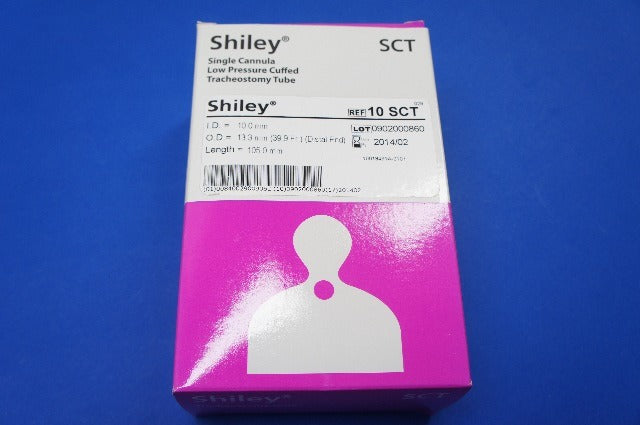 Shiley 10SCT Single Low Pressure Cuffed Tracheostomy Tube 10mm x 13.3mm (x)