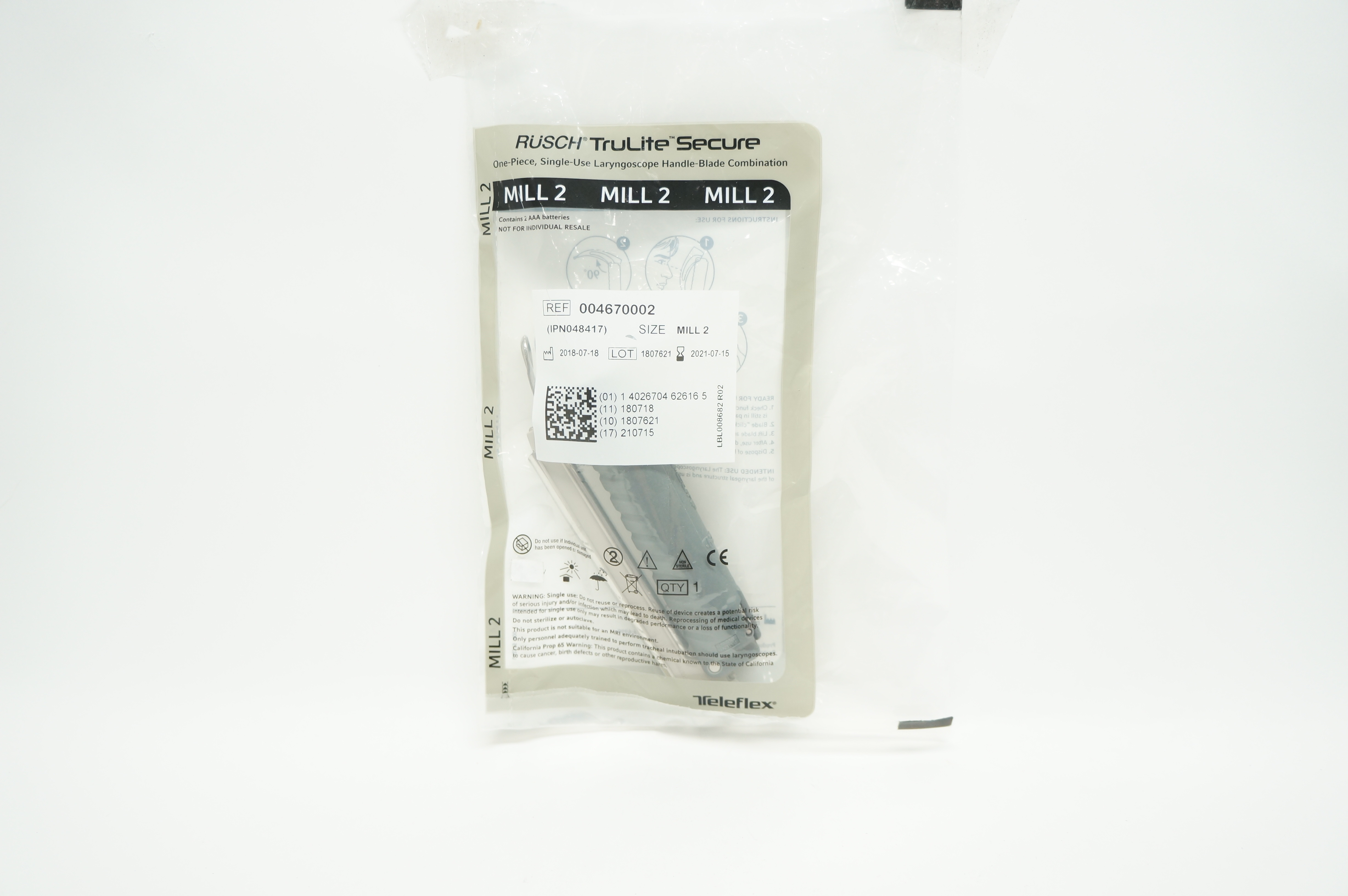 Teleflex 004670002 Rusch Secure Laryngoscope Handle-Blade Combination ...