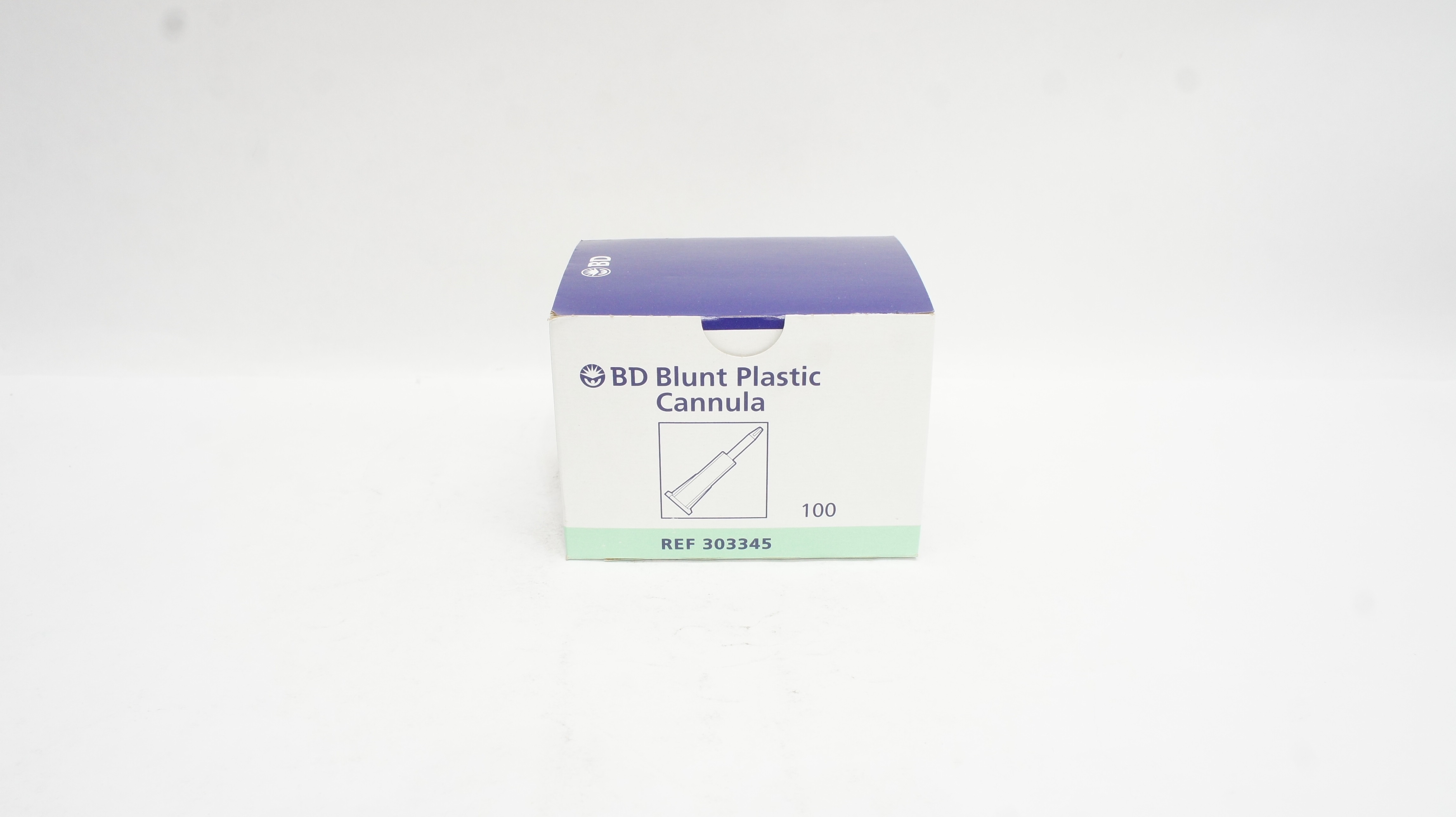 BD 303345 Blunt Plastic Cannula - Box of 100
