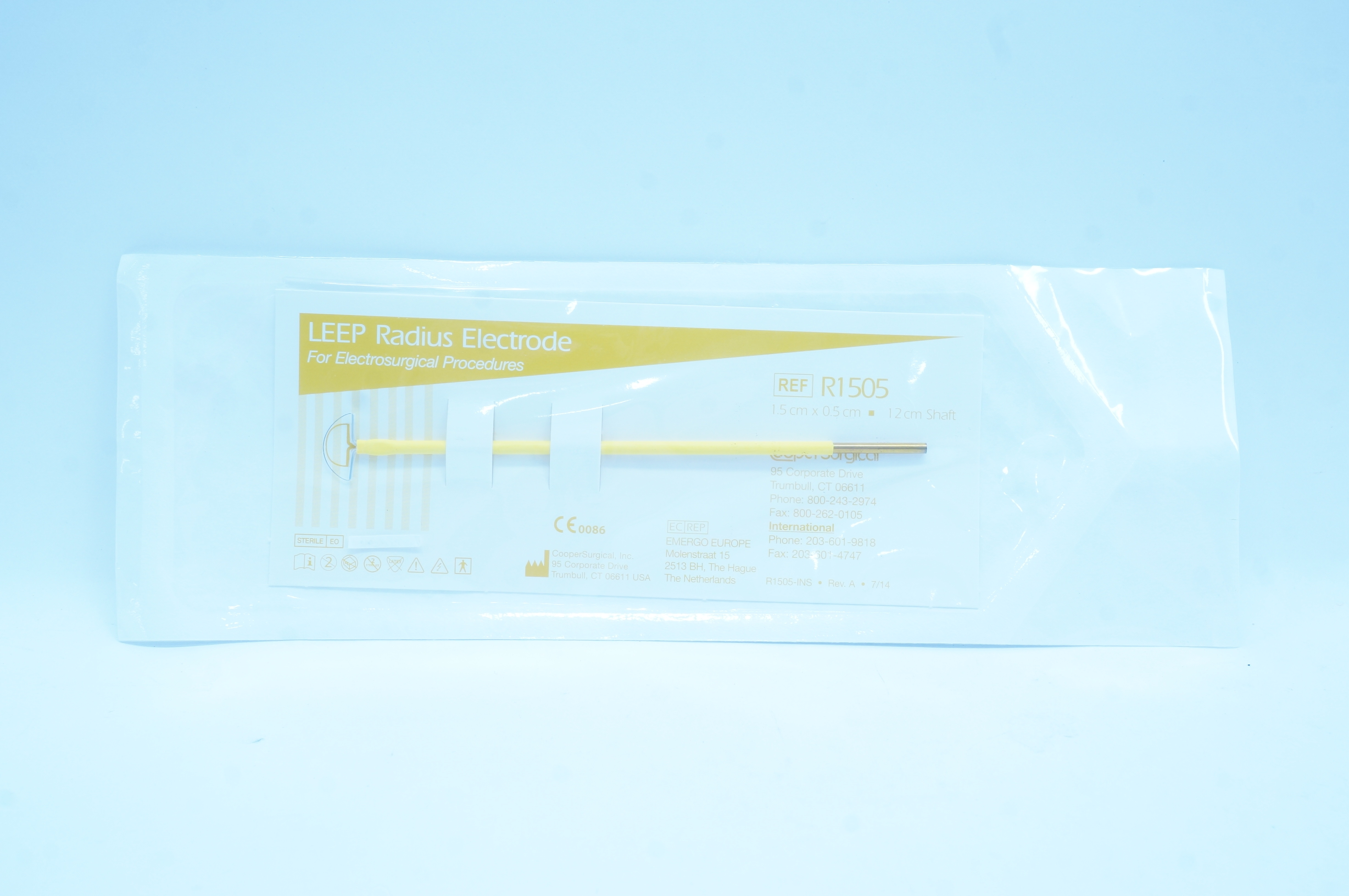 Cooper Surgical R1505 Leep Radius Electrode 1.5cm x 0.5cm, 12cm Shaft (x)