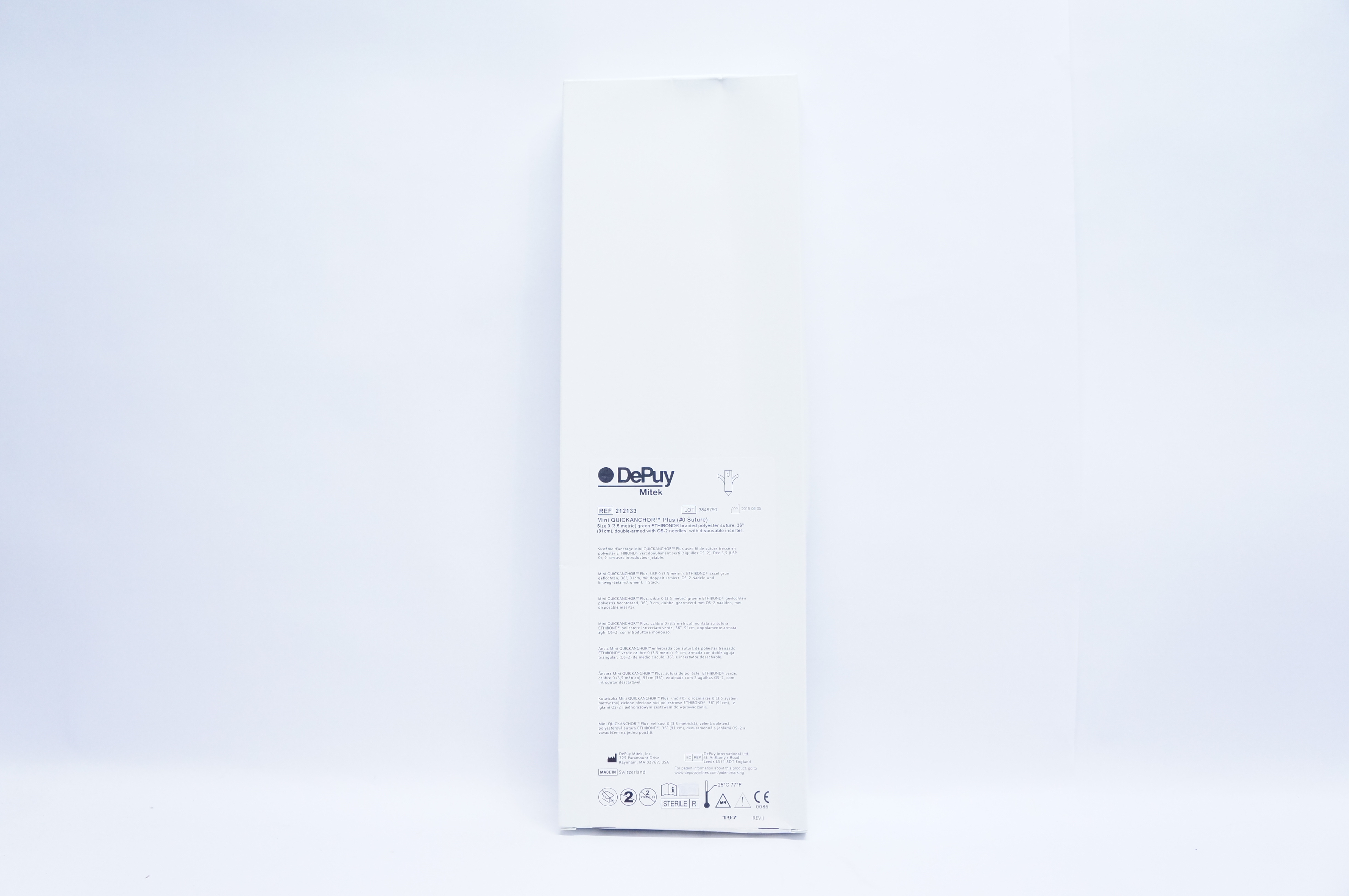 DePuy 212133 Mitek Mini Quickanchor Plus (#0 Stre) (x)