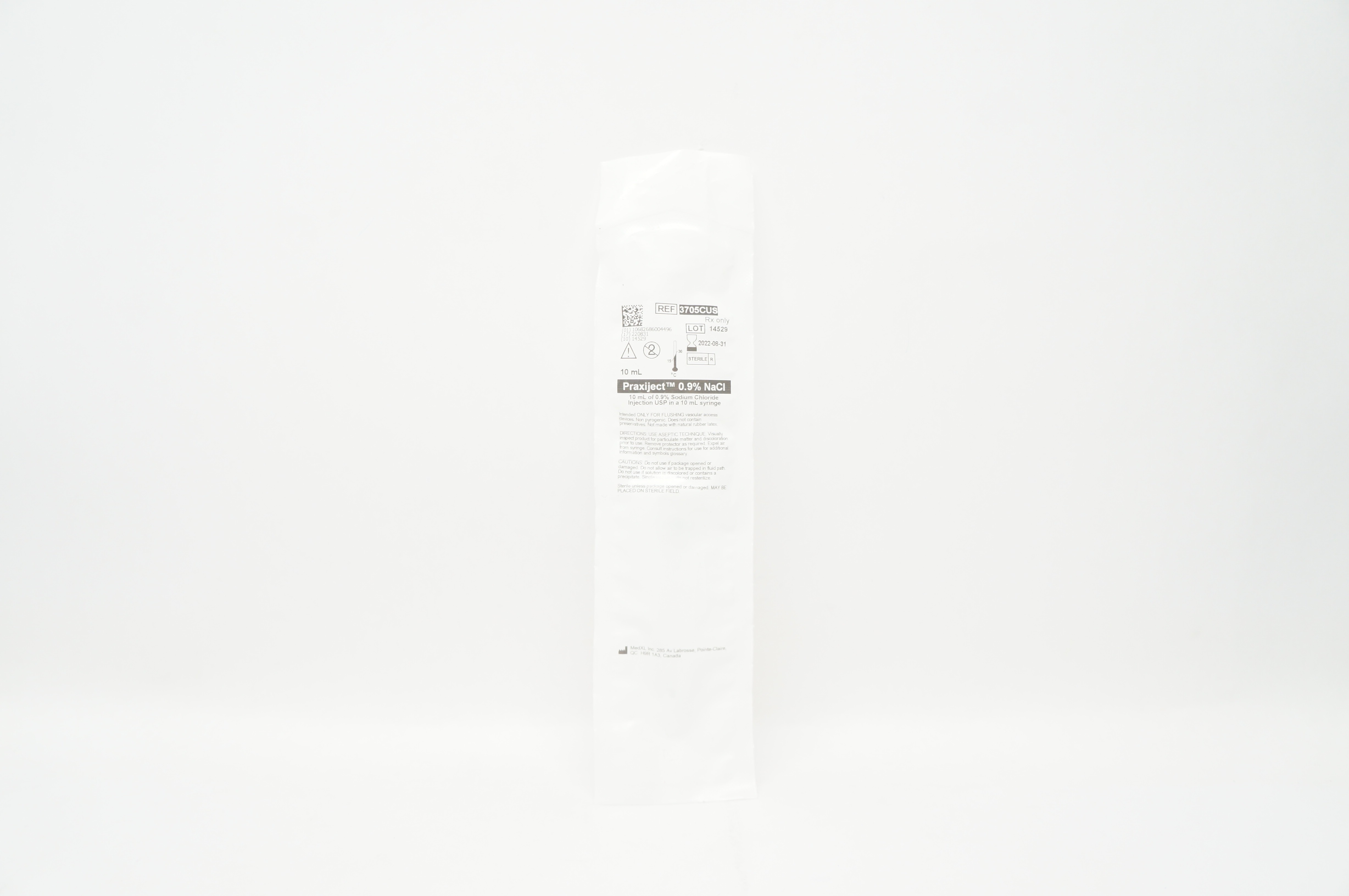 MedXL 3705CUS Praxiject 0.9% NaCl 10mL
