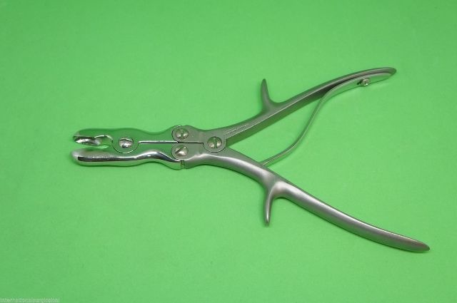 Grieshaber Rongeur Stille-Luer Dbl-Jointed Str 9inch lg Rd End Jaws ...