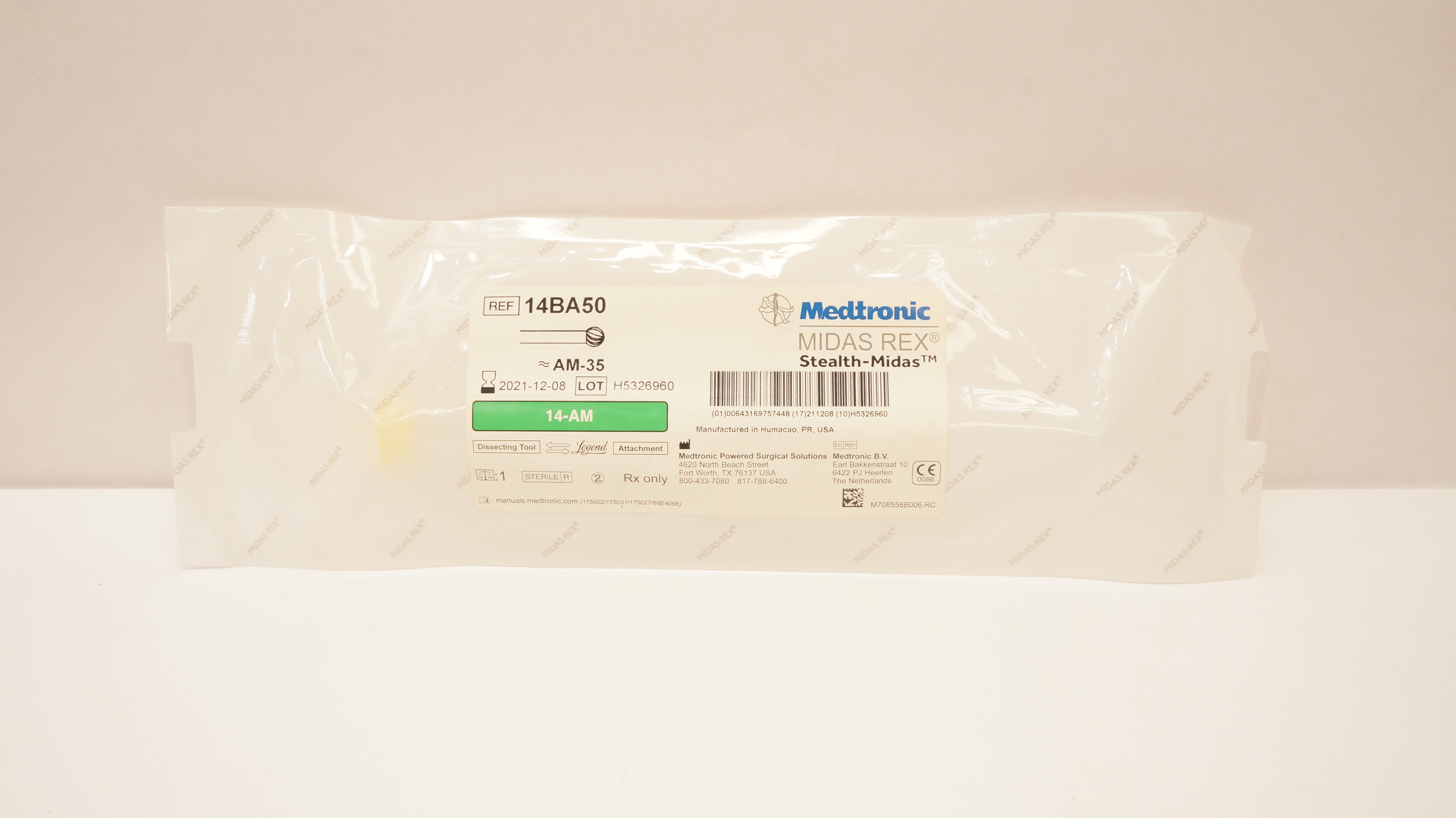 Medtronic 14BA50 Midas Rex Dissecting Tool AM-35 14-AM (x)