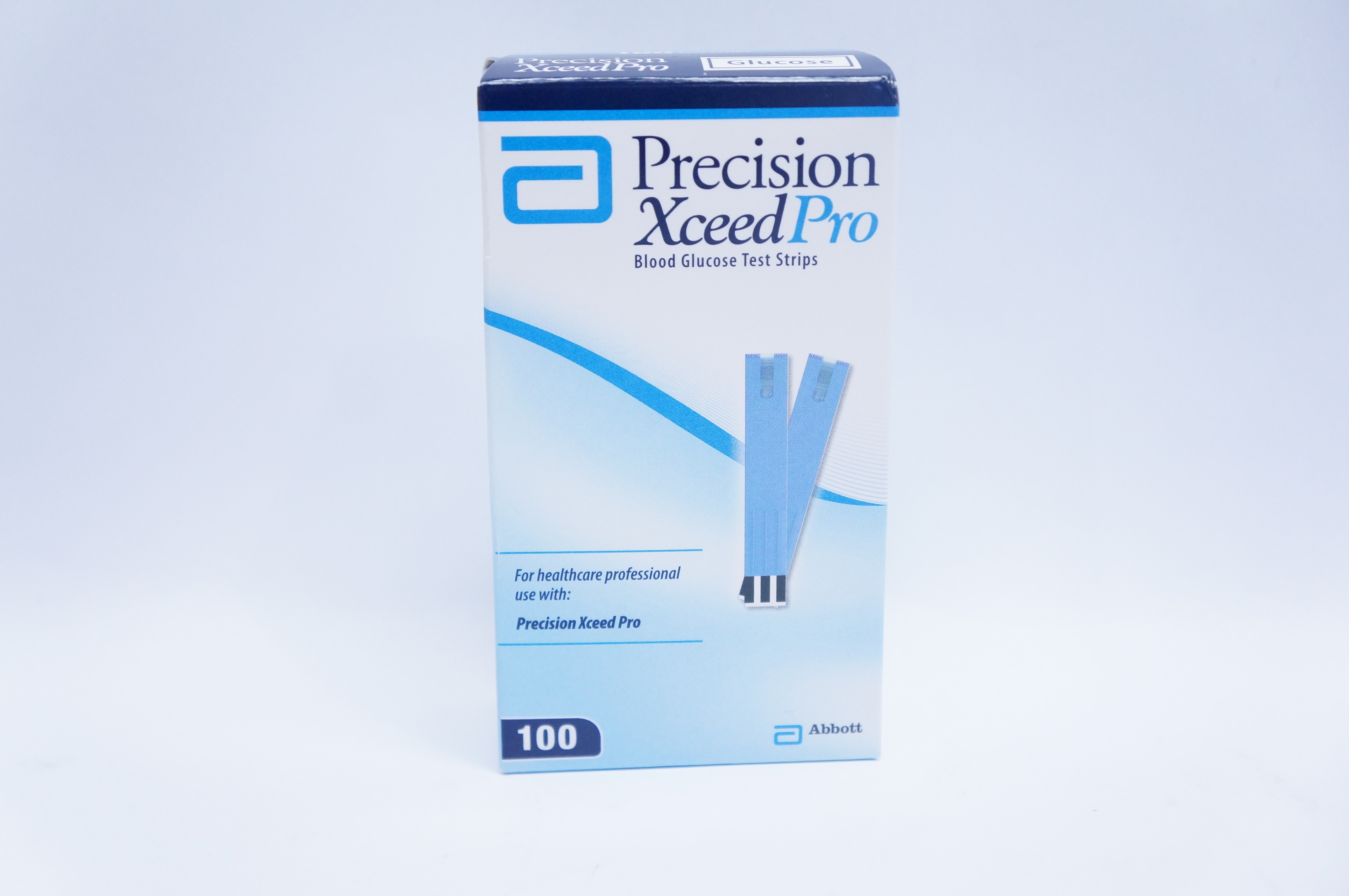 Abbott 70932-01 Precision XceedPro Blood Glucose Test Strips (x) - Box ...
