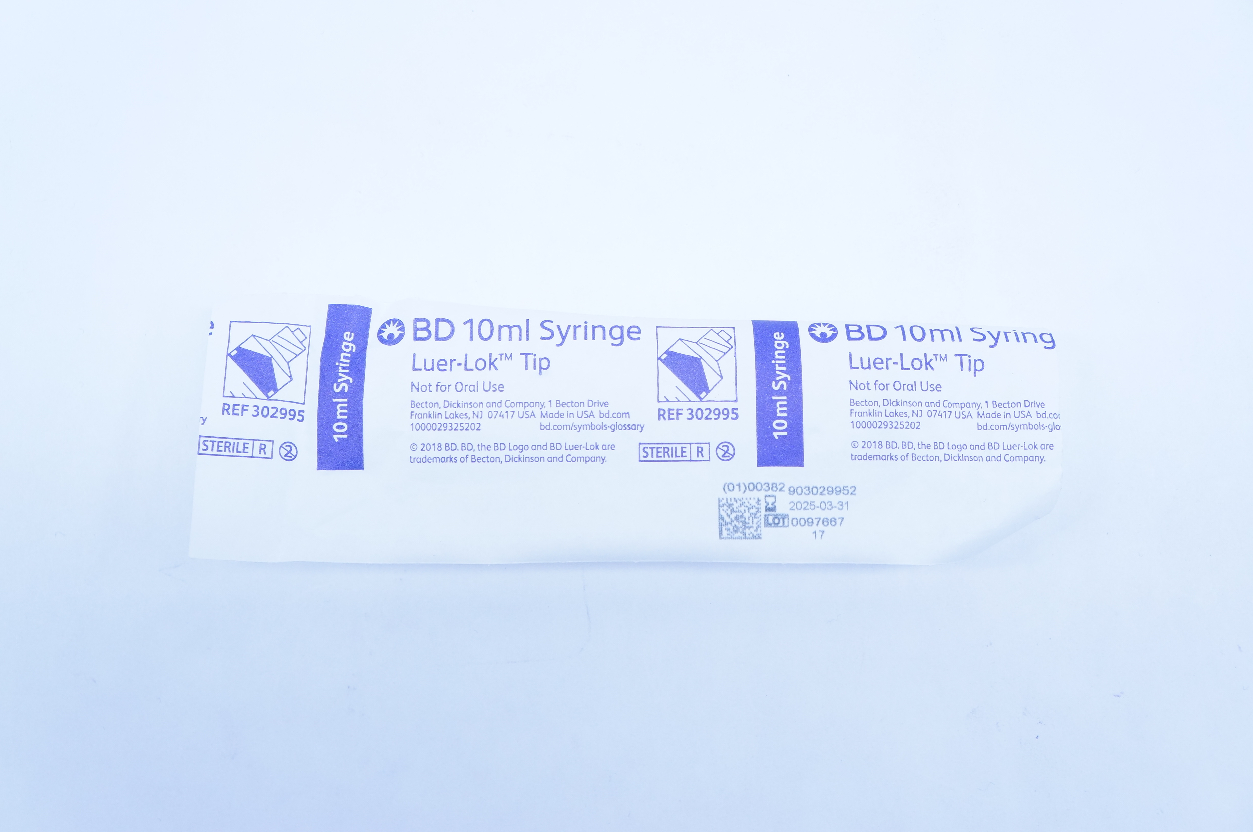 BD 302995 10ml Syringe Luer-Lok Tip