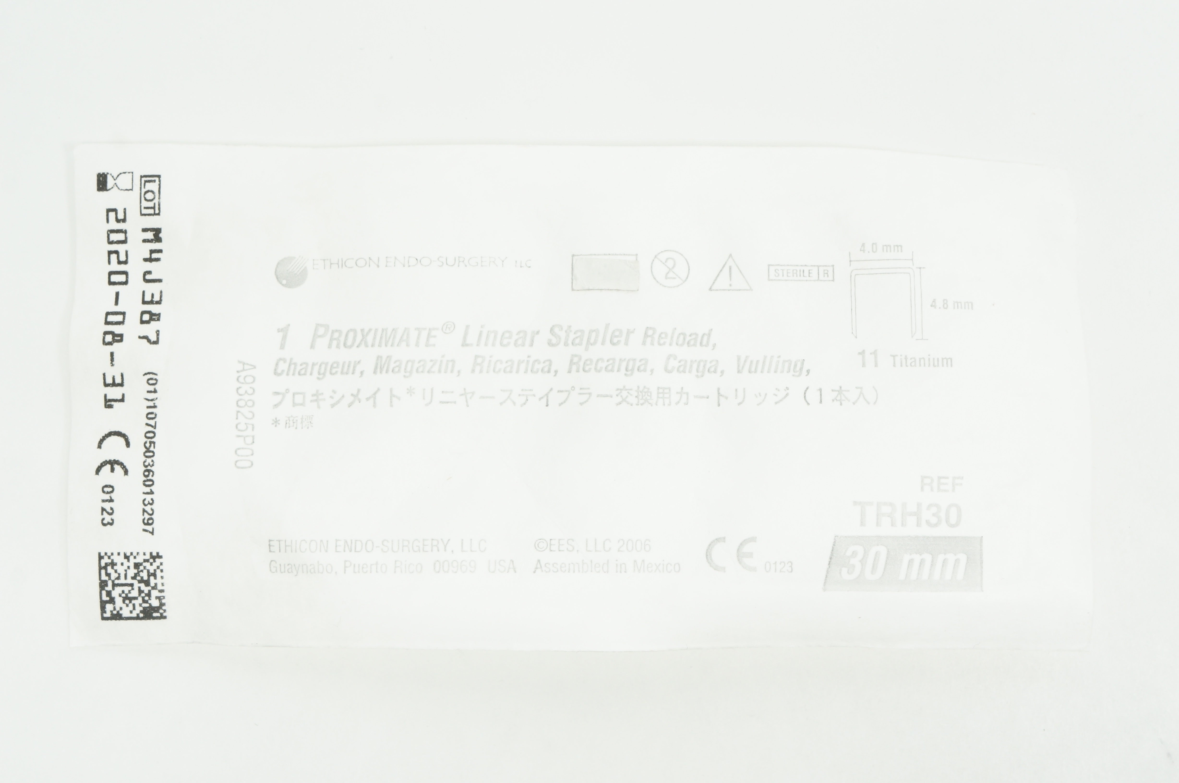 Ethicon TRH30 1Proximate Linear Stapler Reload, 30mm 11 Titanium 4.0 x ...
