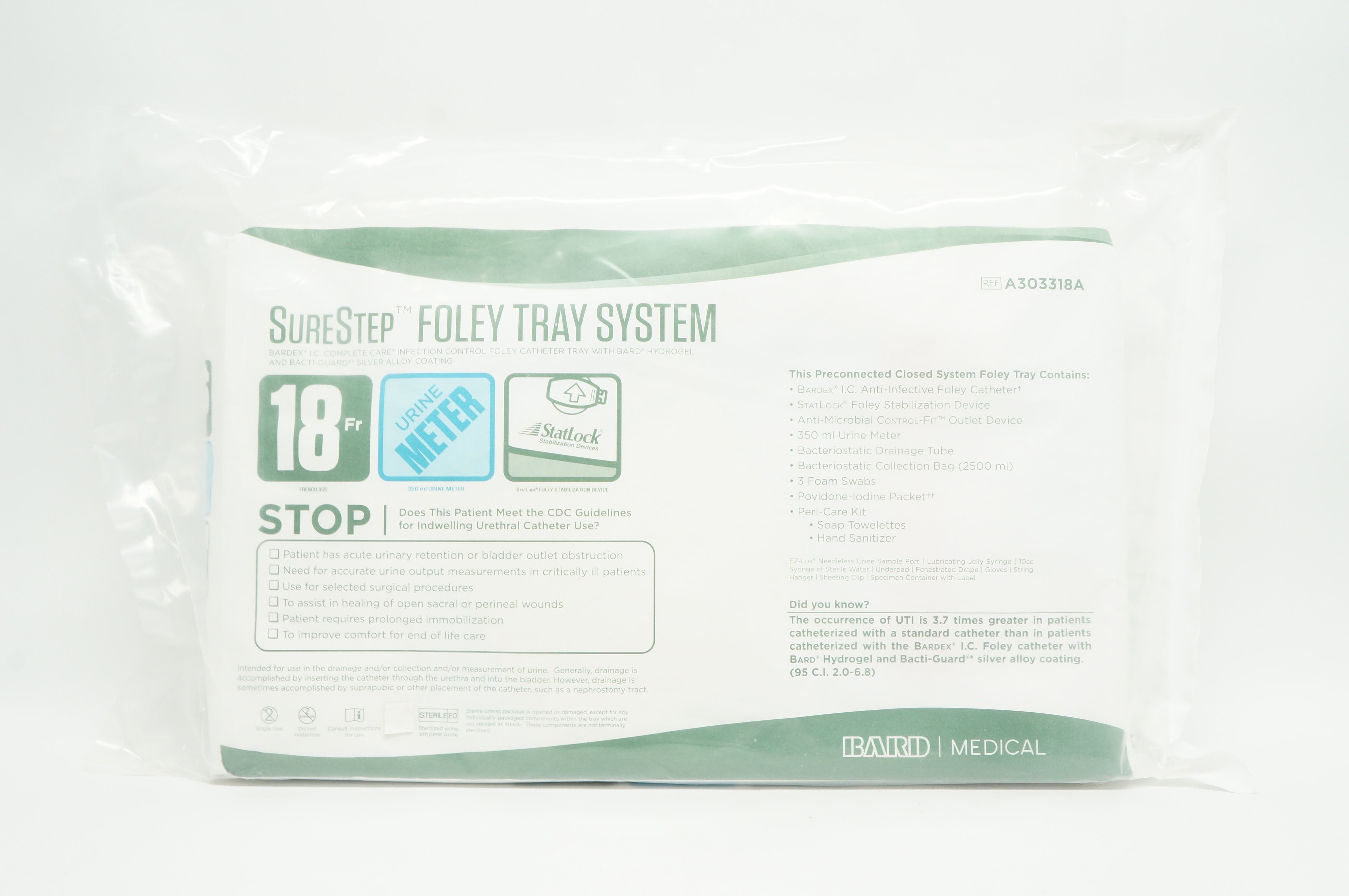 Bard A303318A SureStep Foley Tray System 18Fr. (x)