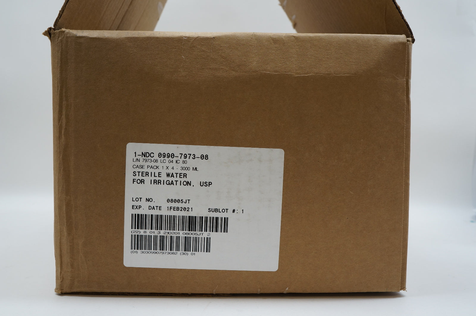 ICU Medical 0990-7973-08 Sterile Water for Irrigation USP - Box of 4