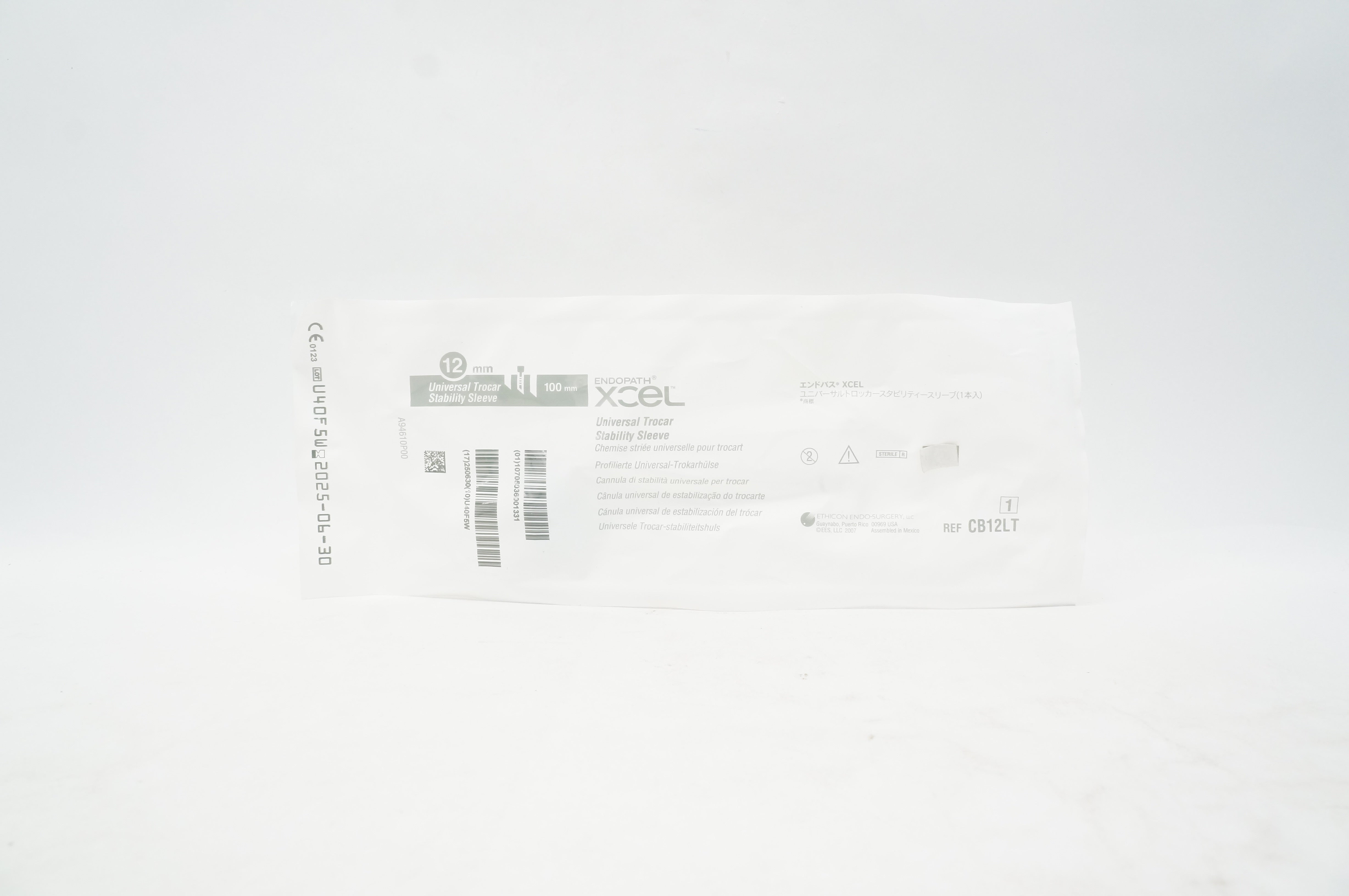 Ethicon CB12LT Endopath Excel Universal Trocar Stability Sleeve 12mm x ...