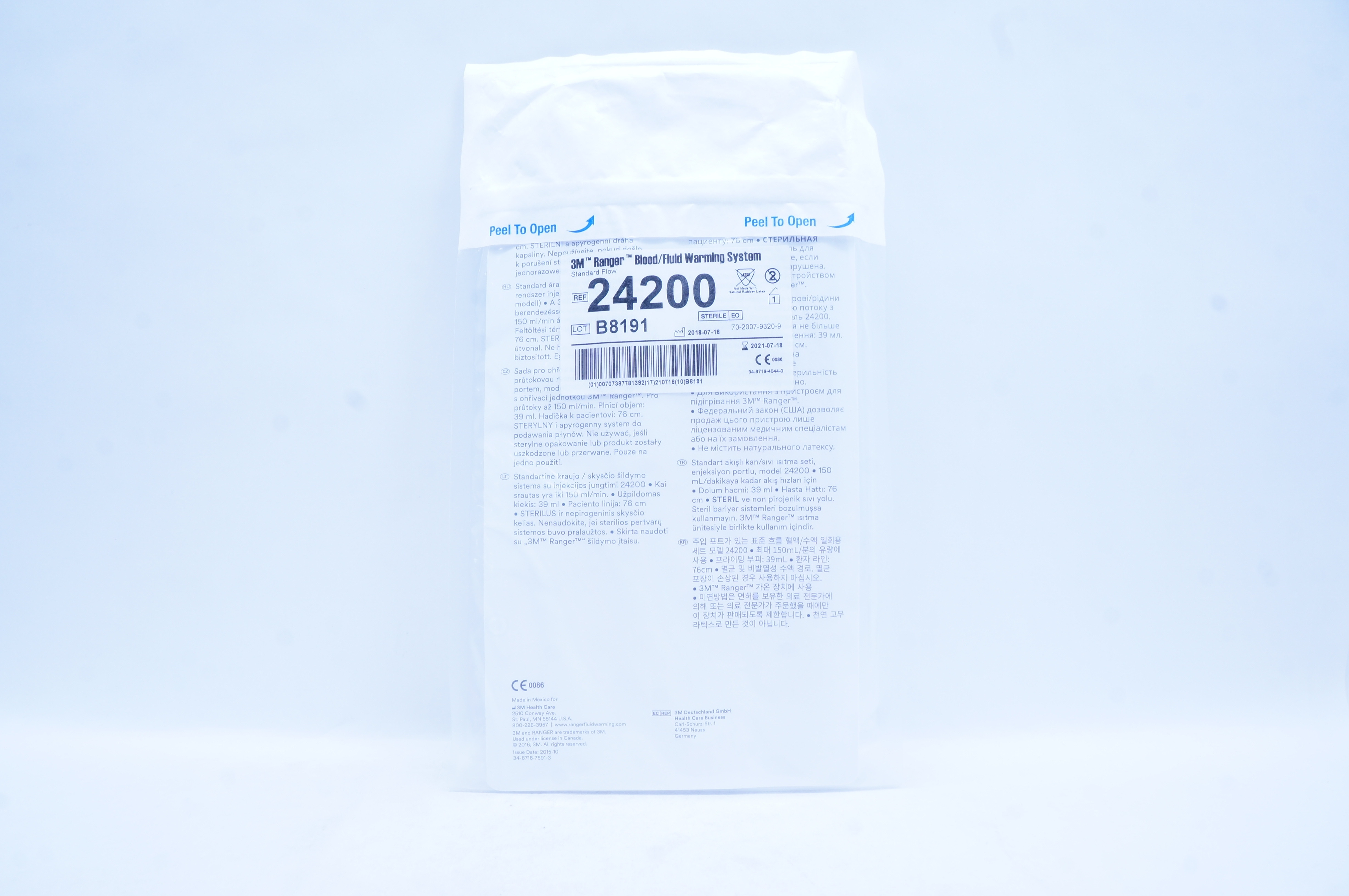 3M 24200 Ranger Blood/Fluid Warming System Standard Flow