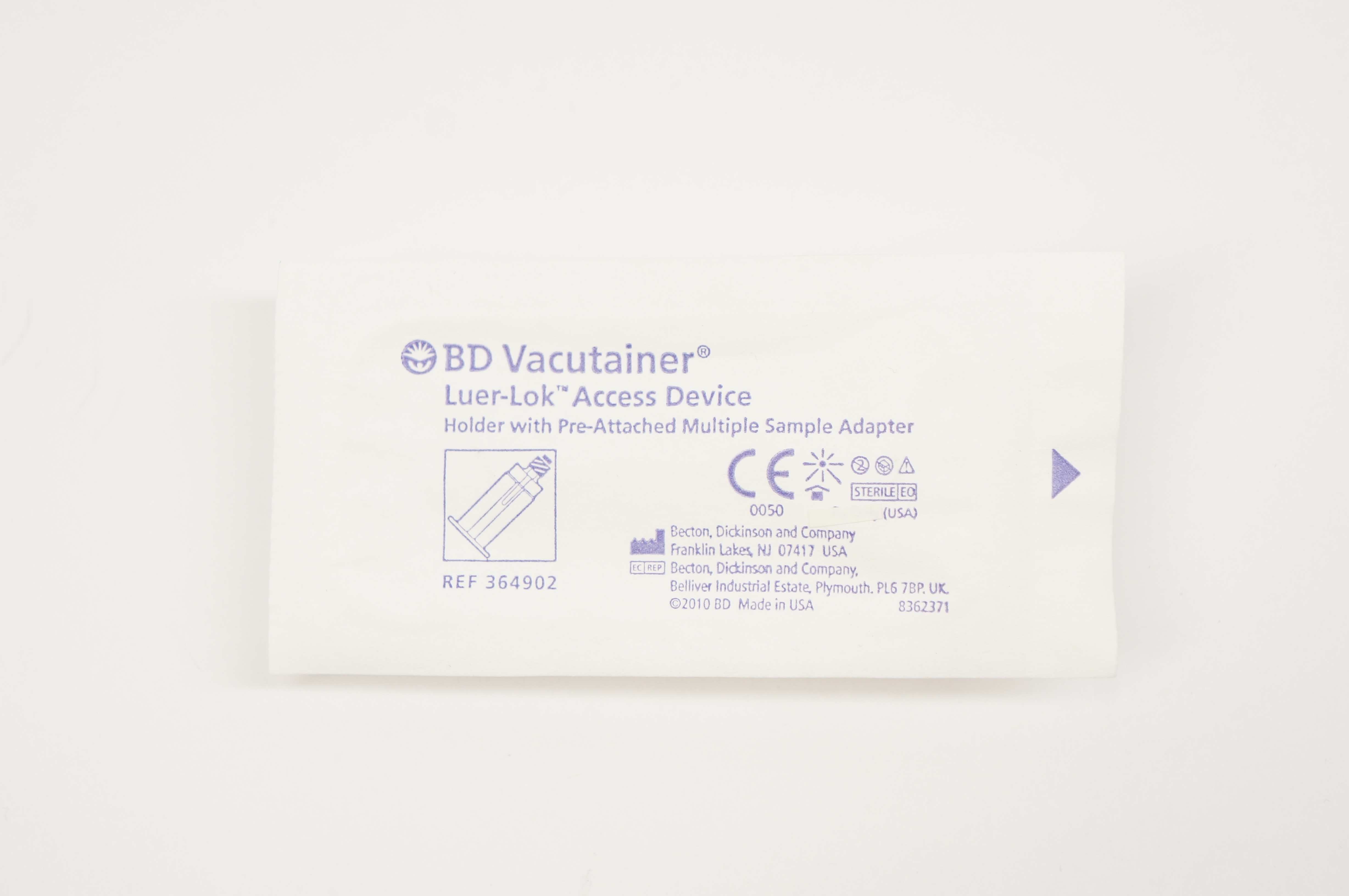 BD 364902 Vacutainer Luer-Lok Access Device