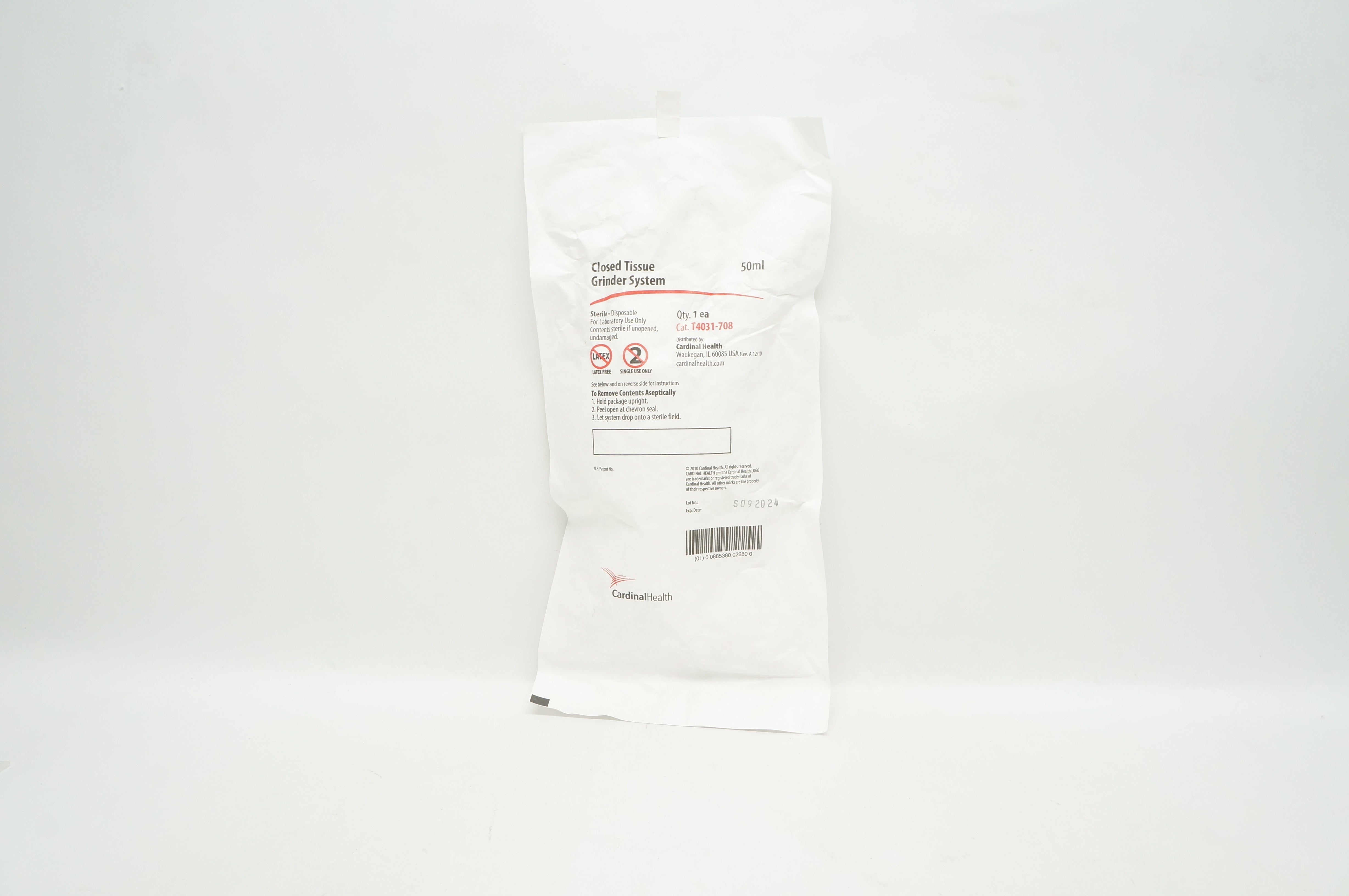 Cardinal Health T4031-708 Closed Grinder System 50 mL