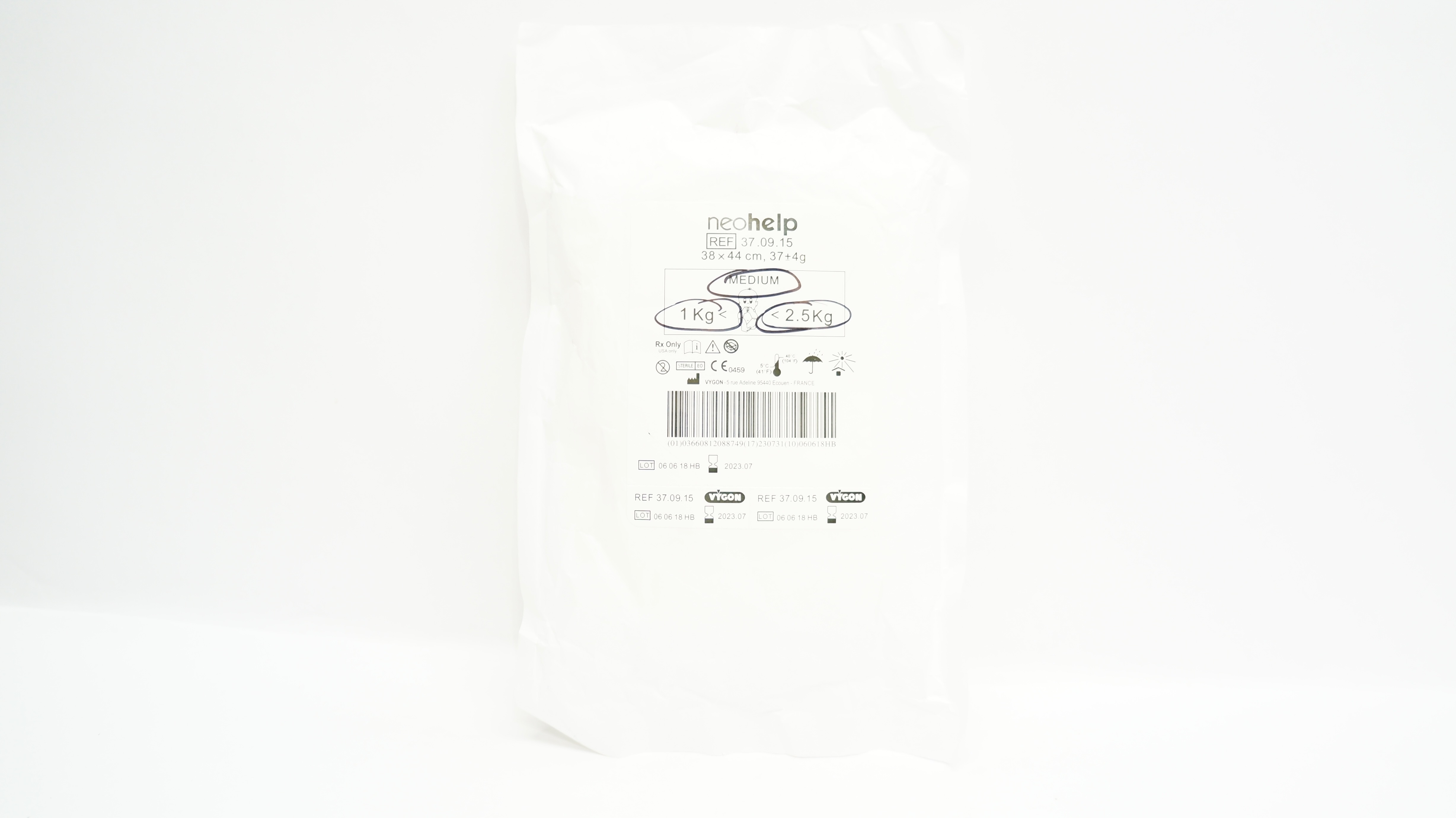 Vygon 37.09.15 Neohelp Medium 38 x 44cm 37 ± 4g (x)