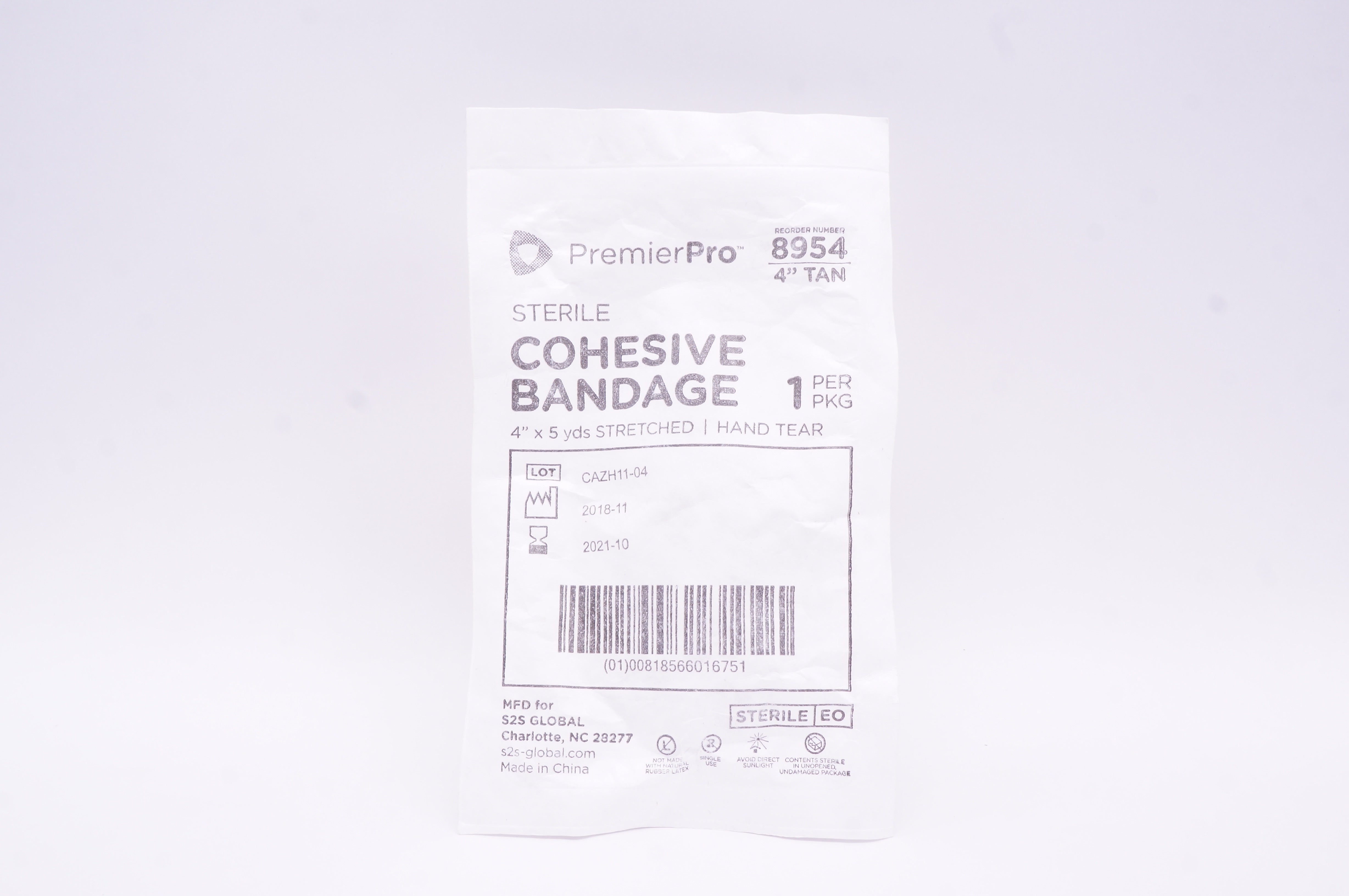 Premier Pro 8954 Cohesive Bandage 4 inch x 5 yds