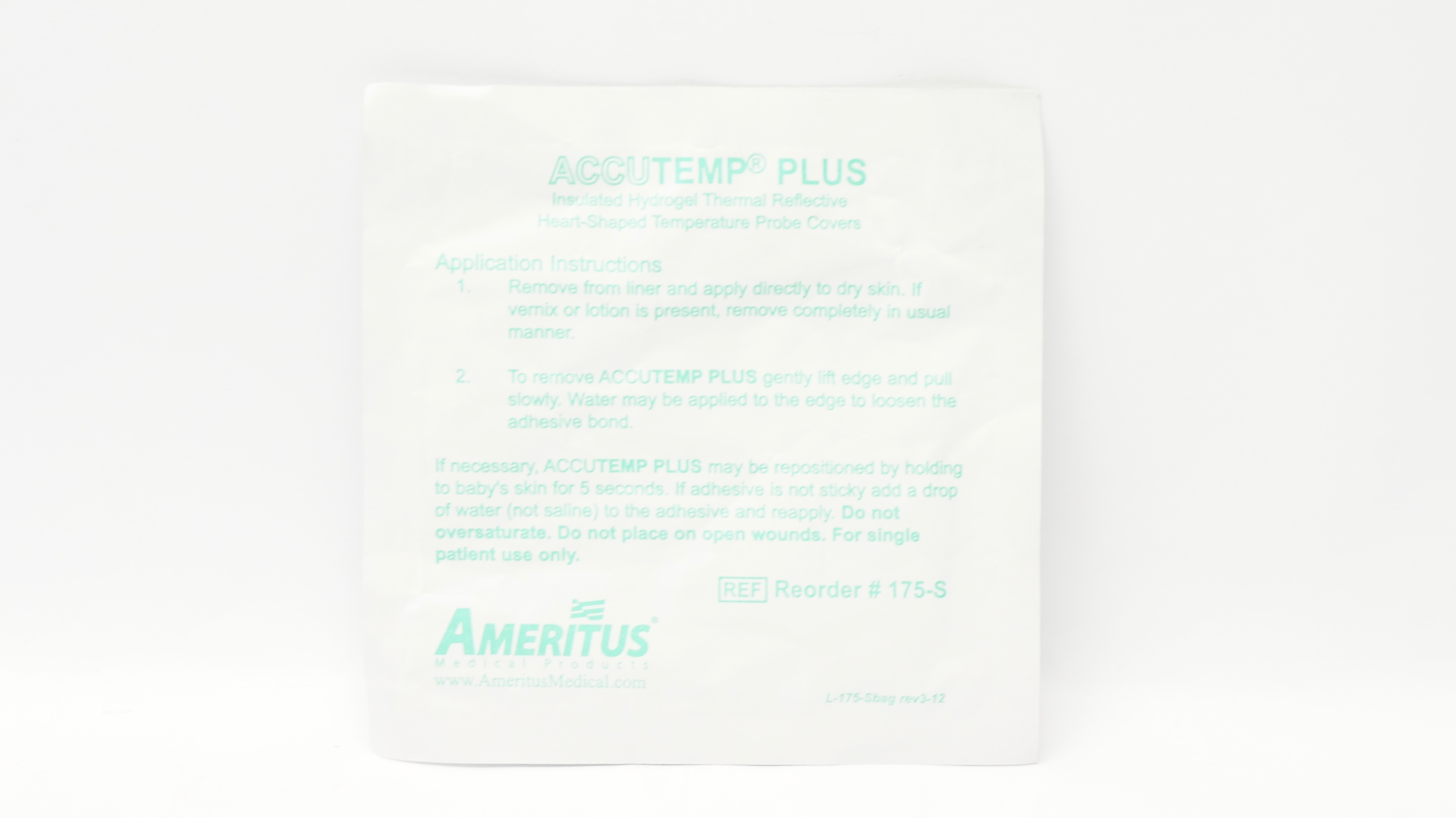 Ameritus 175-S Accutemp Plus Heart-Shaped Temperature Probe Covers