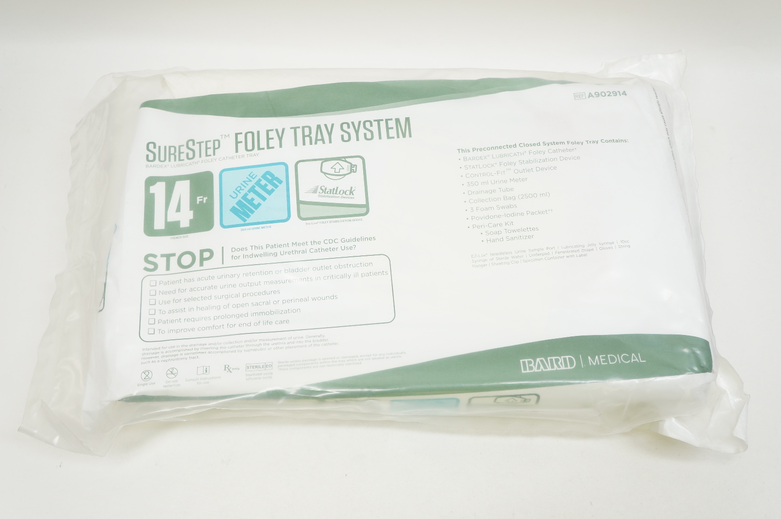 Bard A902914 Sure Step Foley Tray System 14Fr.